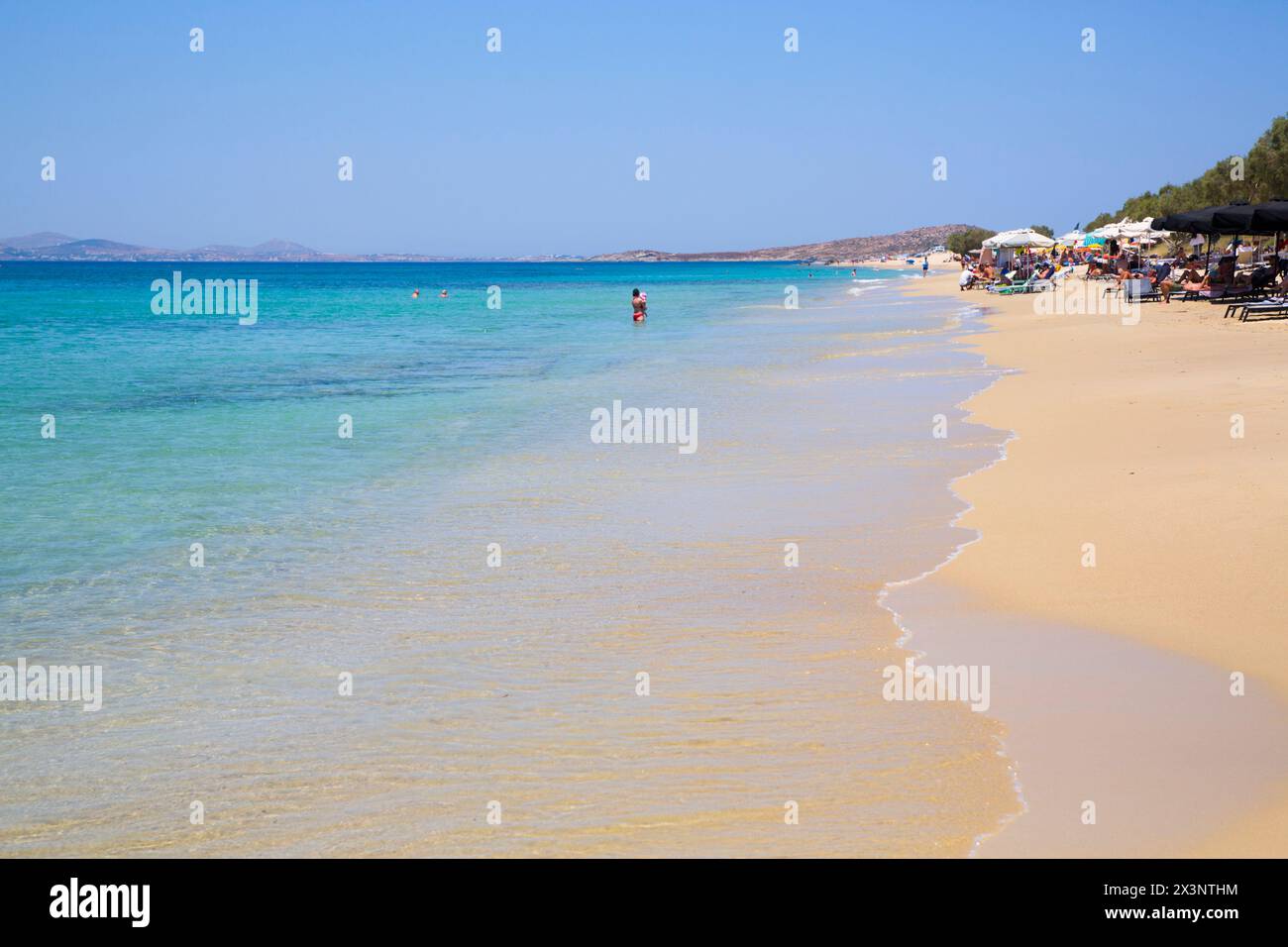 Plaka Beach, Naxos Island, Cyclades Group, Greece Stock Photo - Alamy