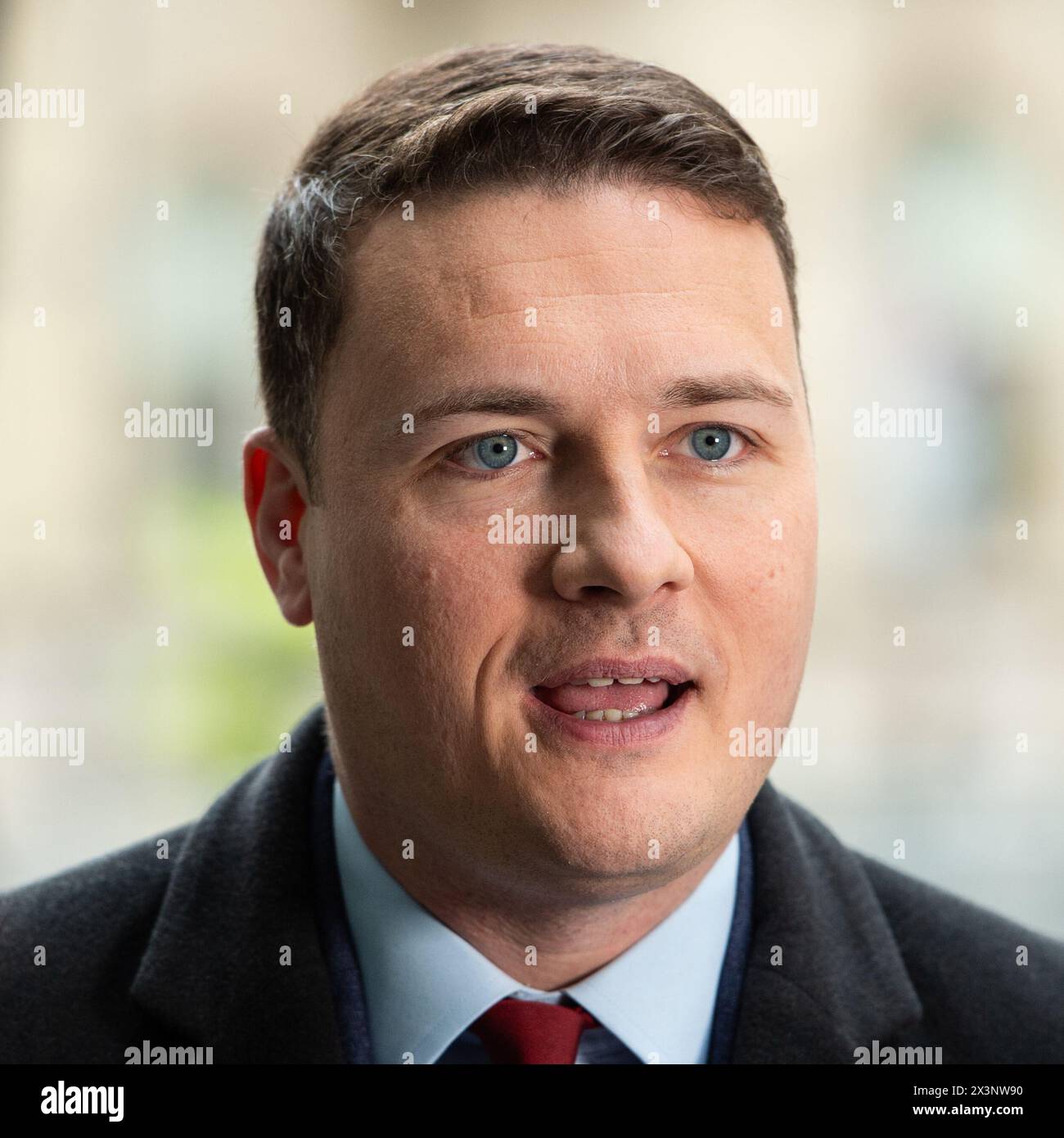 London, England, UK. 28th Apr, 2024. Shadow Health Secretary WES ...