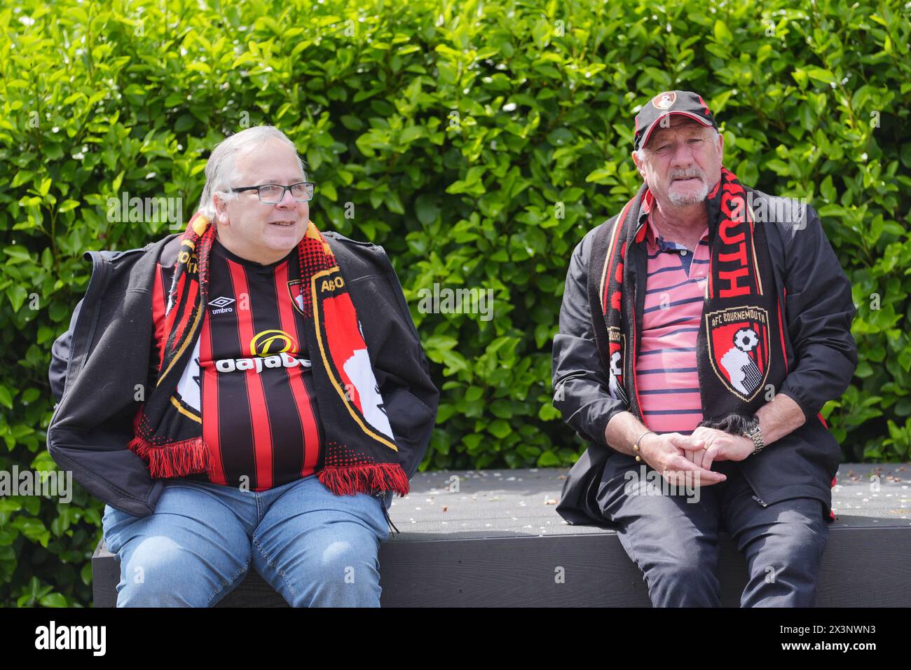 AFC Bournemouth fans outside the stadium ahead of the Premier League ...