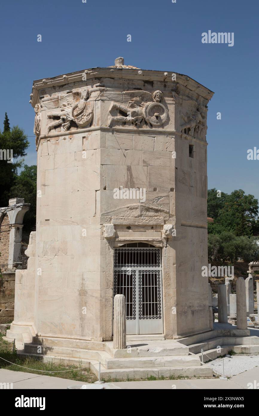 Tower of Winds, Roman Agora, Athens, Greece Stock Photo - Alamy