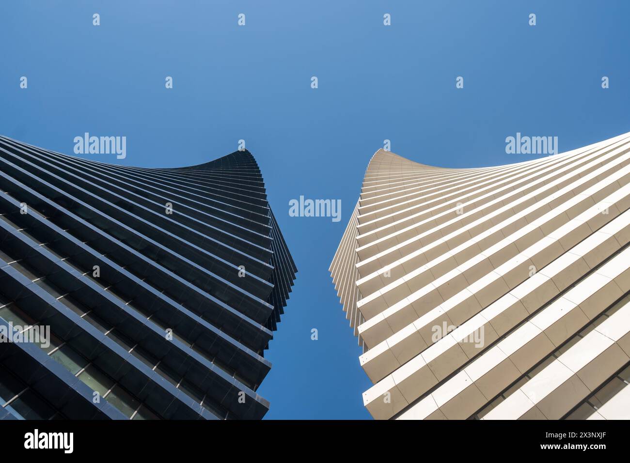 Famous twin towers in vake, downtown of tbilisi city in georgia Stock ...