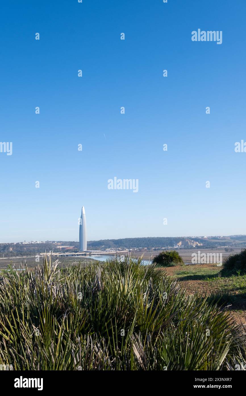Scenic View from Chellah Necropolis Hills: Mohammed VI Tower Overlooks ...