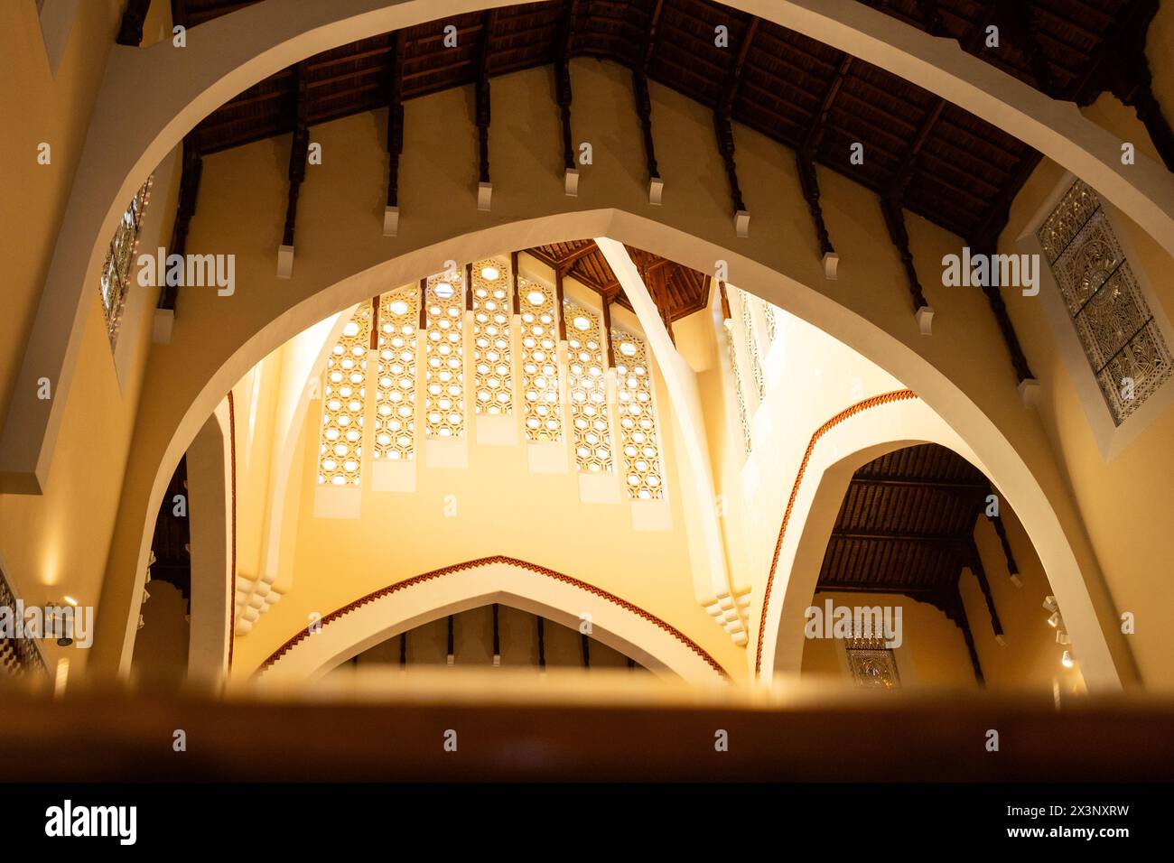 Interior of the dome of the Catholic Cathedral in Rabat, the capital of ...