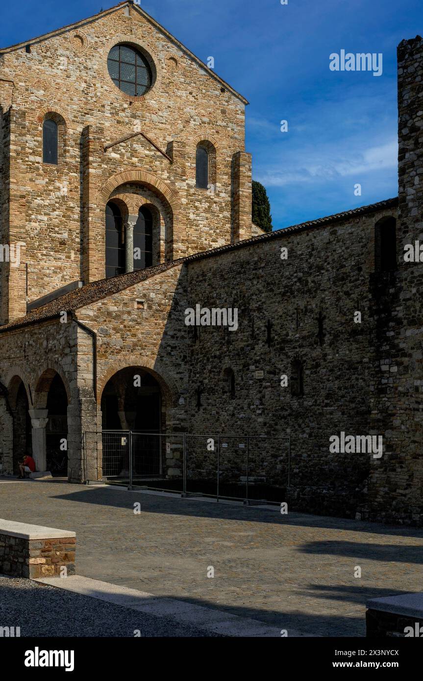 West front, atrium and Pagan Church of the Basilica of Santa Maria ...