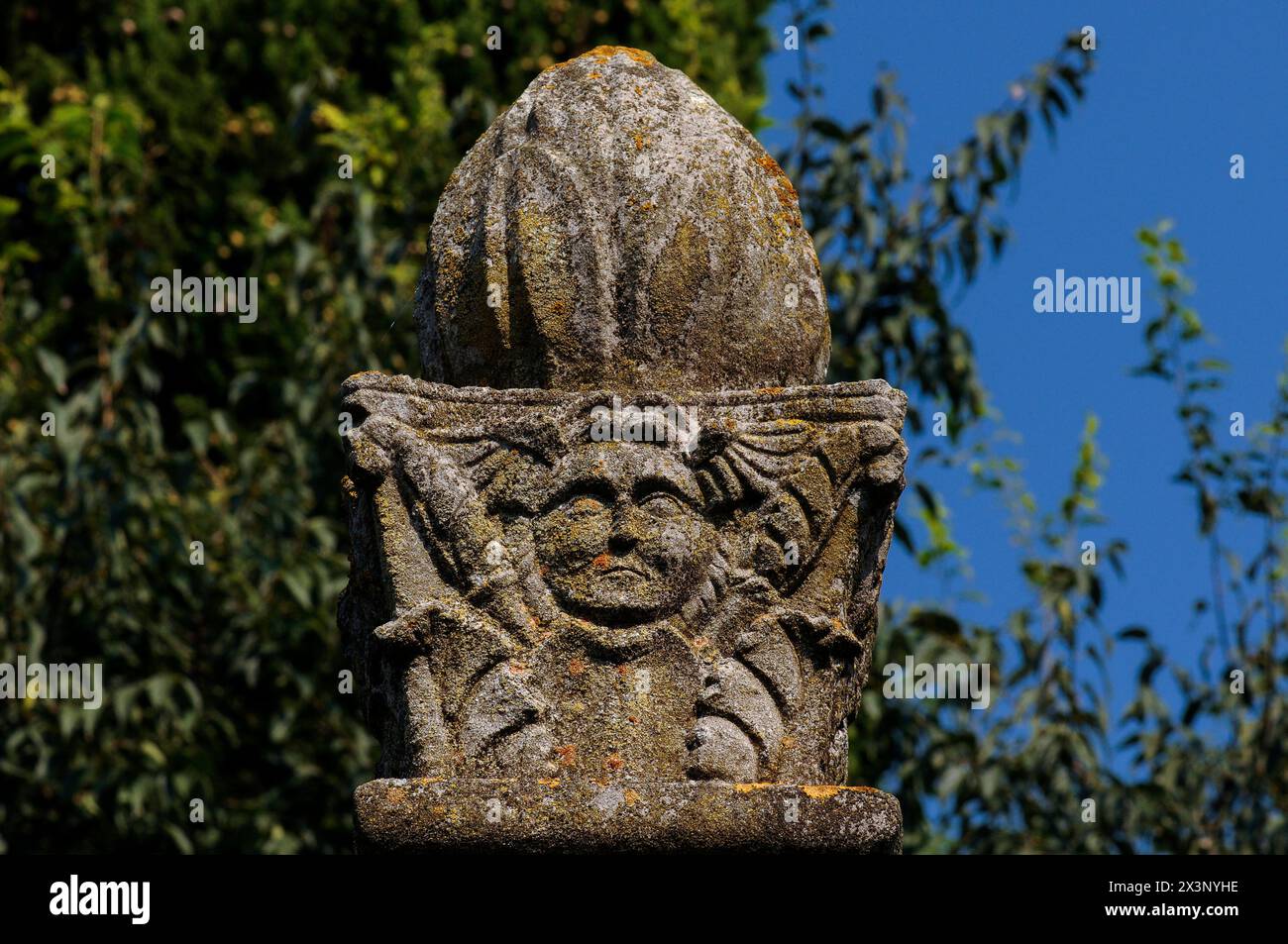 Sculptured mask. Amid family monuments of the 1st to 3rd centuries AD ...