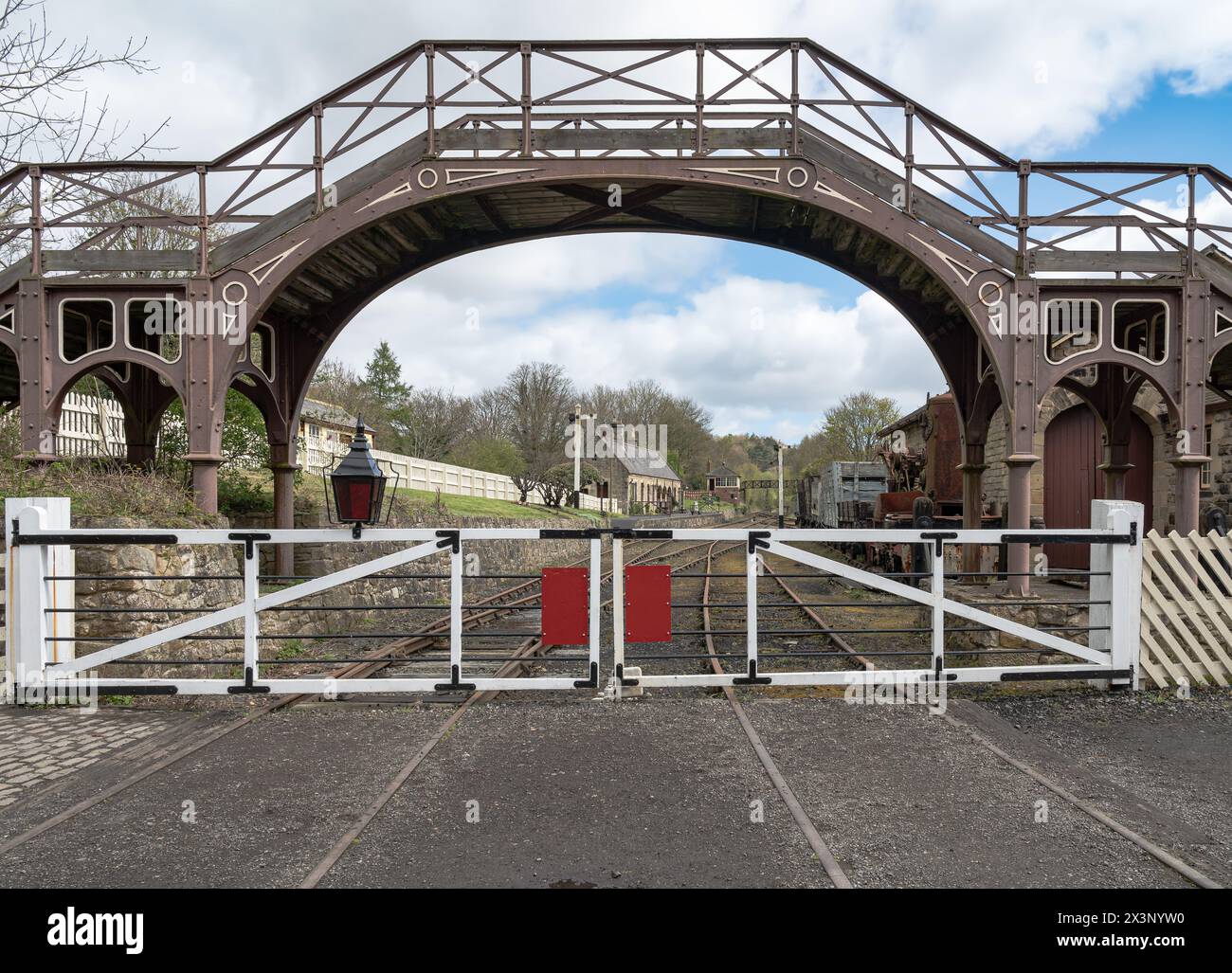 Traditional railway footbridge from Rowley station relocated to the ...