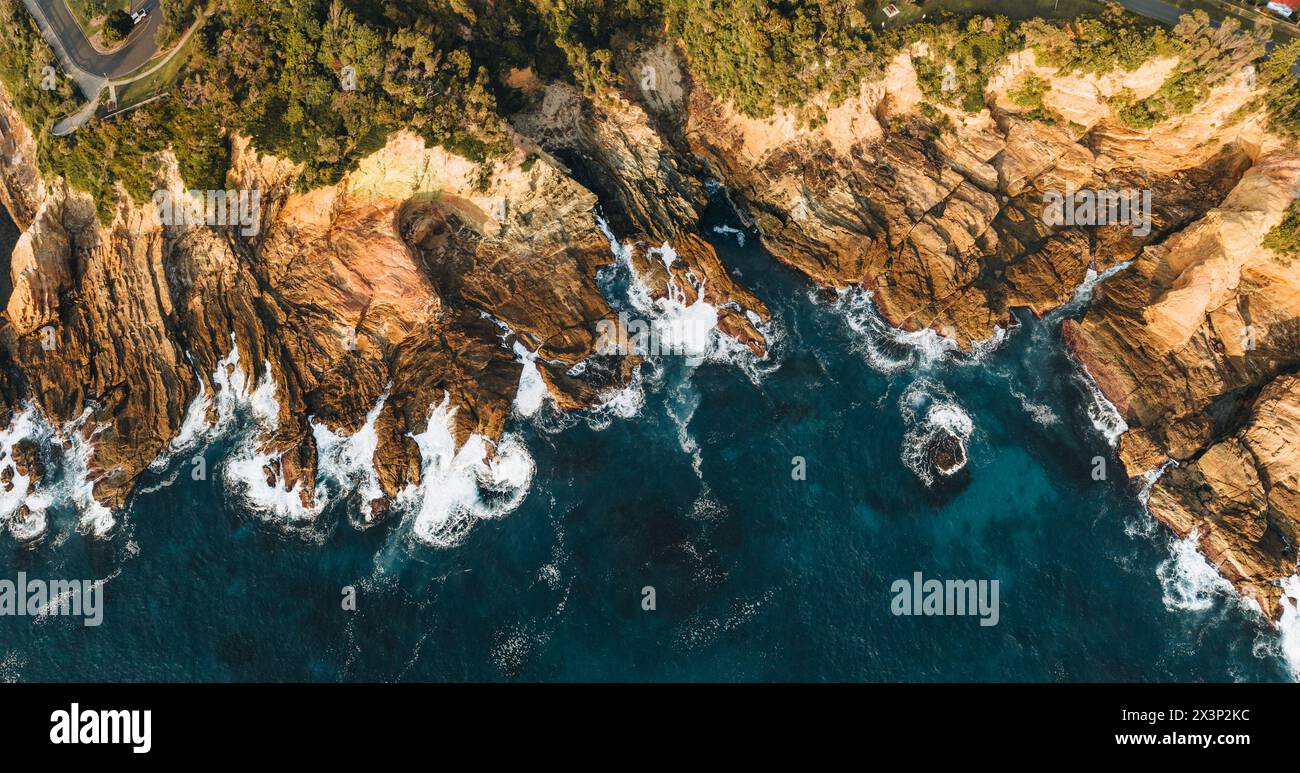 Aerial drone scenery relaxing seashore hi-res stock photography and ...
