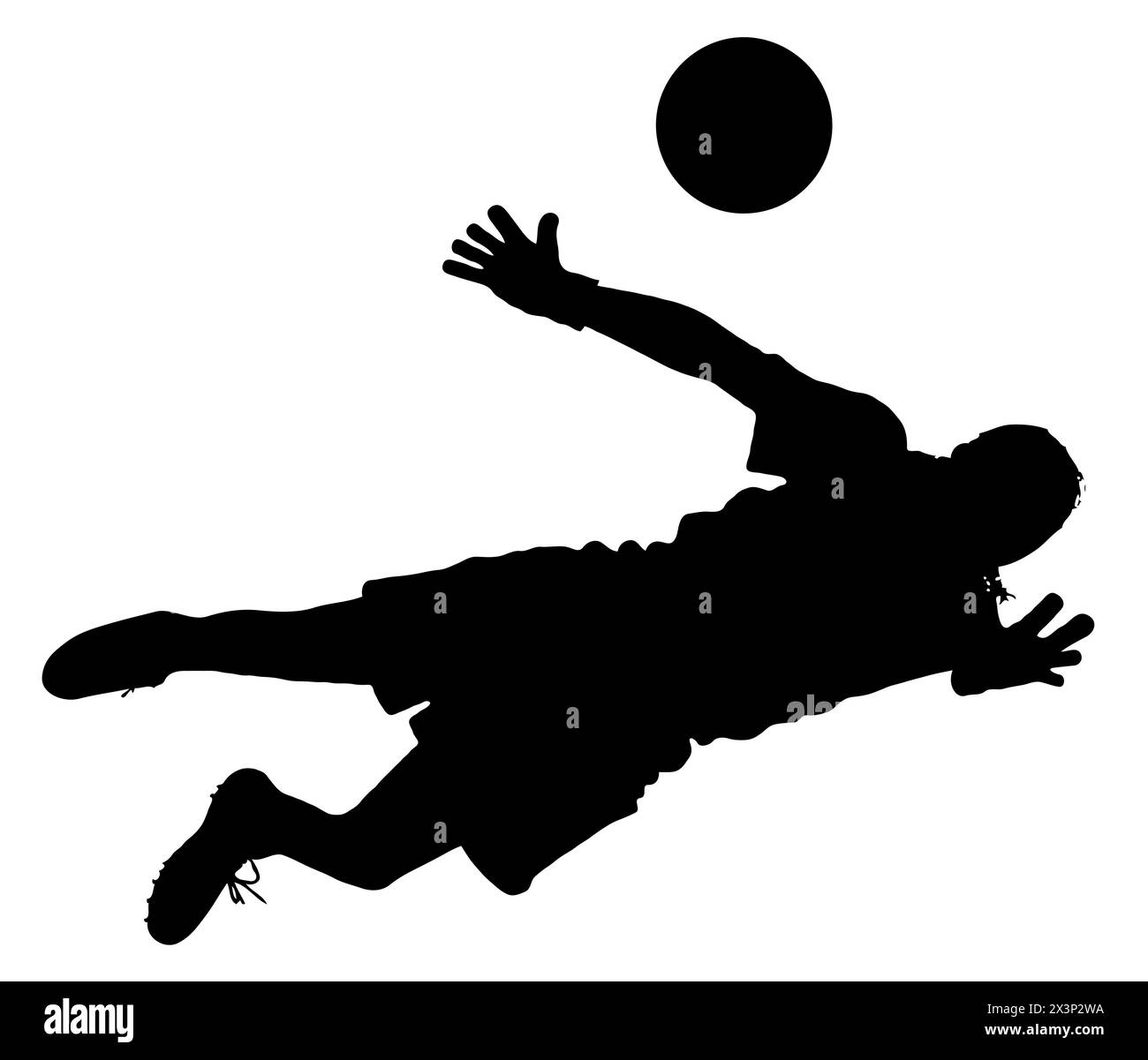 Stopping Soccer Ball Stock Vector Images Alamy