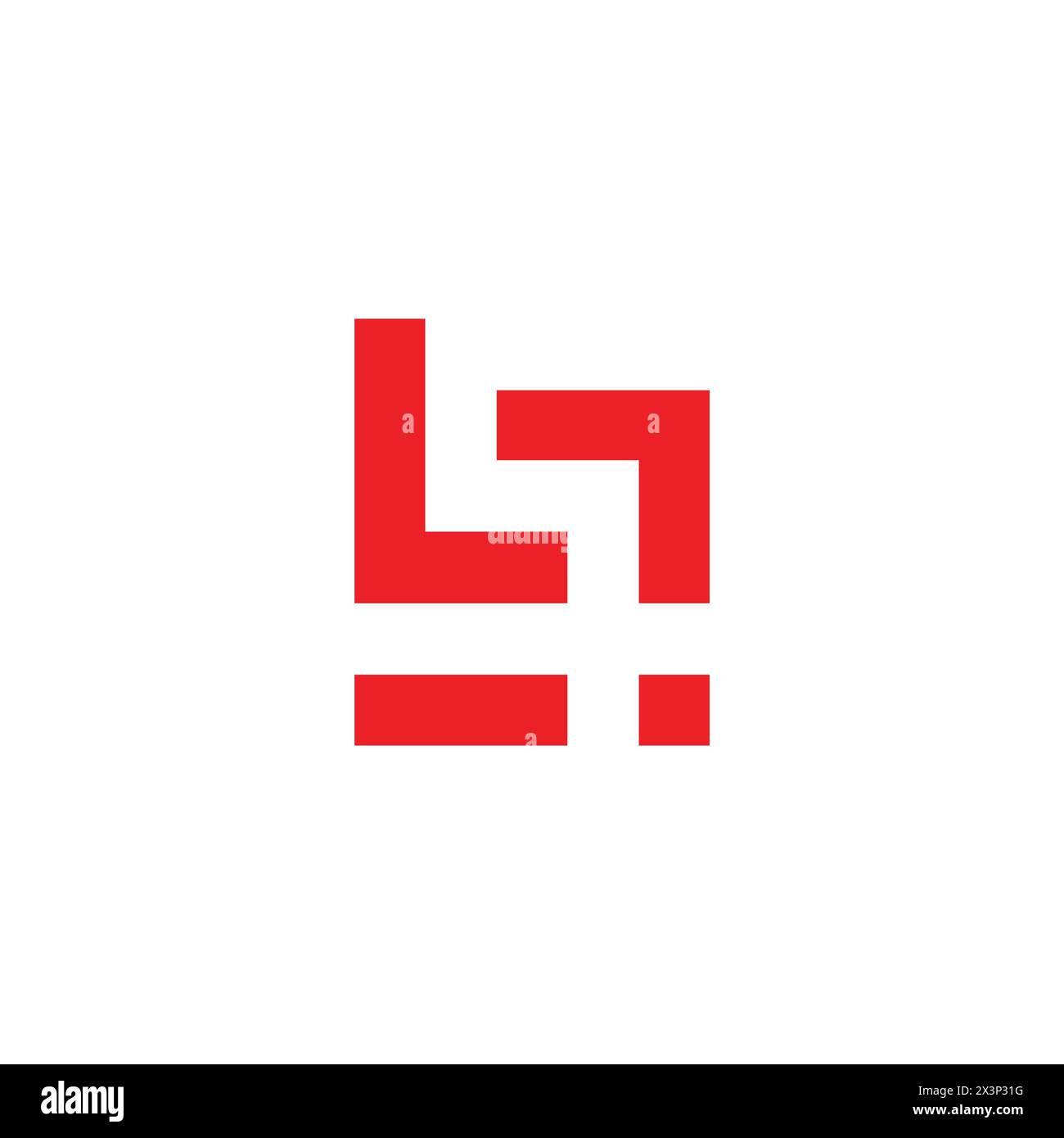 letter ls simple negative space logo vector Stock Vector Image & Art ...