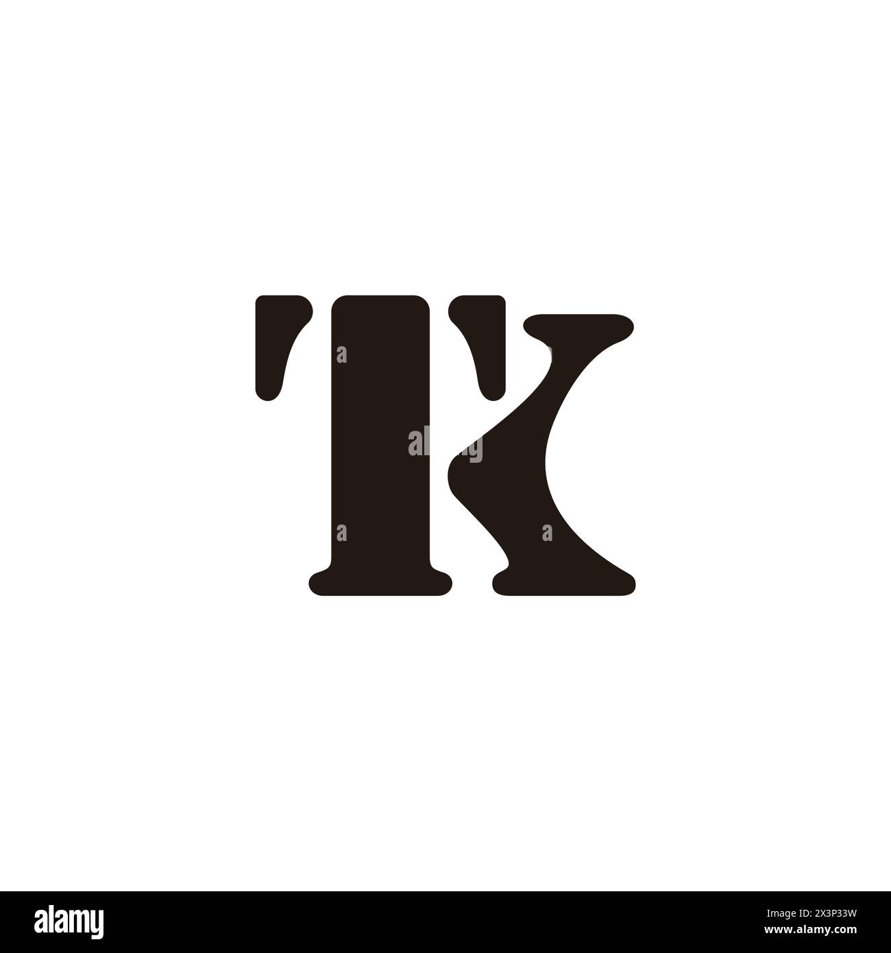 letter tk simple vintage design logo vector Stock Vector Image & Art ...