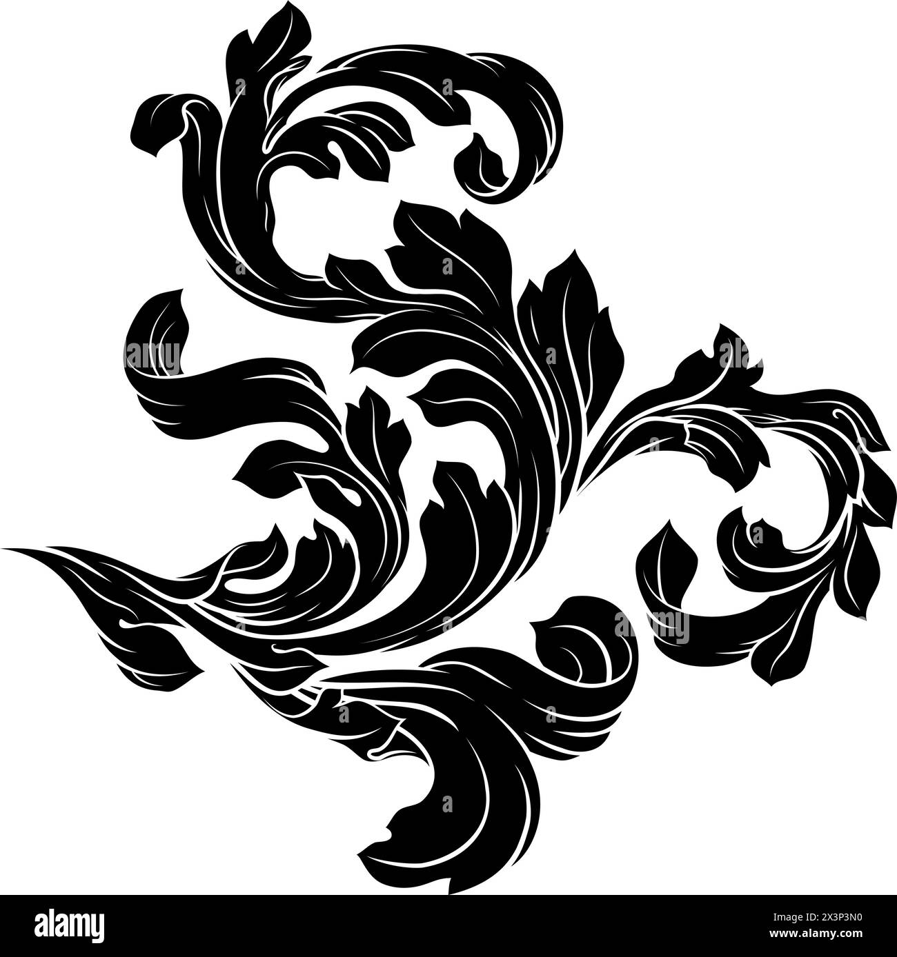 Filigree Crest Etching Coat of Arms Illustration Stock Vector Image ...