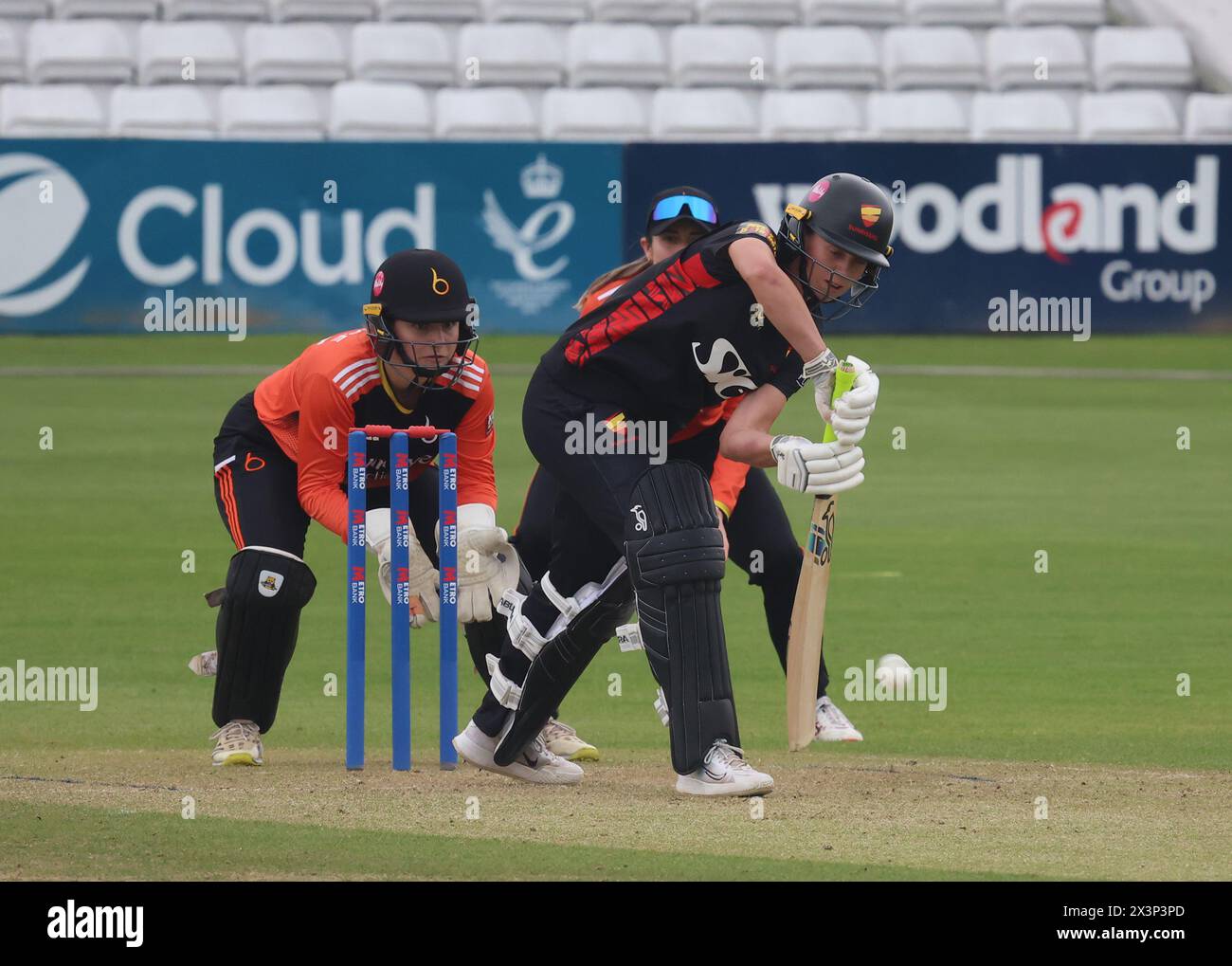 L-R Ella Claridge of The Blaze Sunrisers Jodi Grewcock and Marie Kelly ...