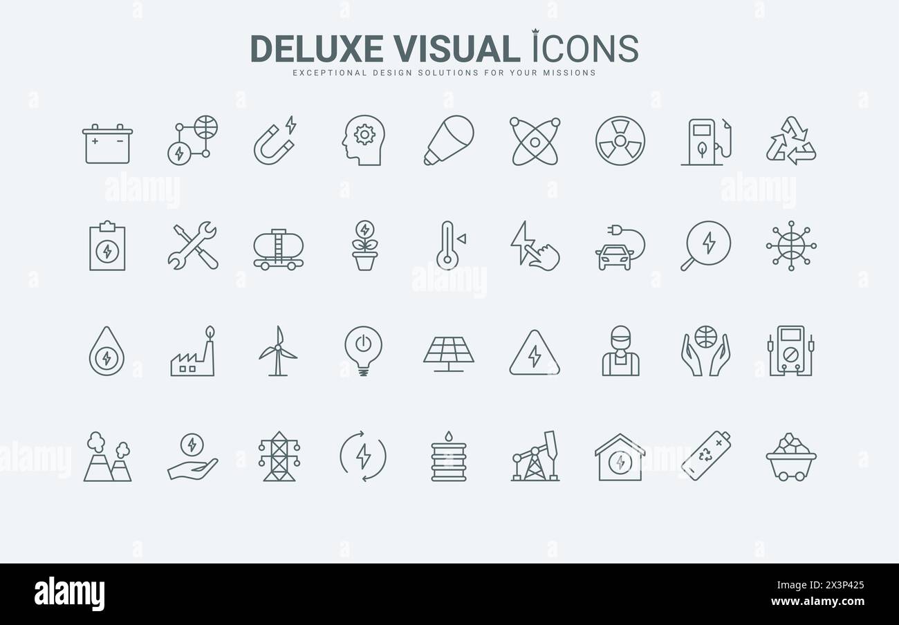 Symbols of industry supply to care for and save nature, alternative ...