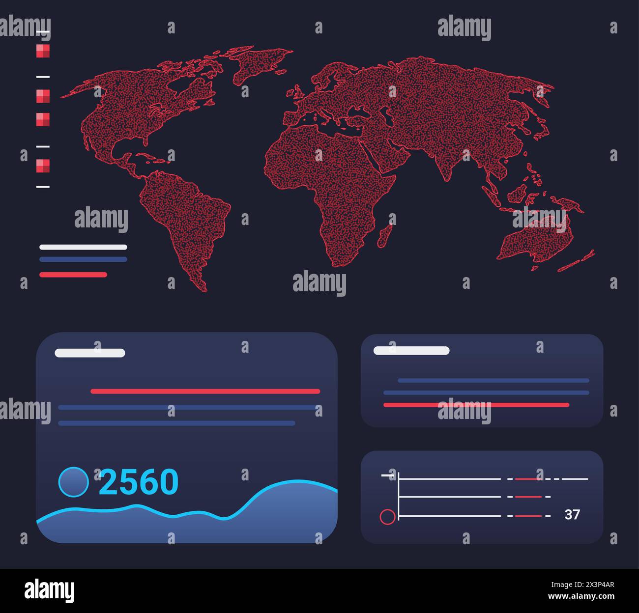 USA presidential election statistic banner with infographics American Election campaign ...