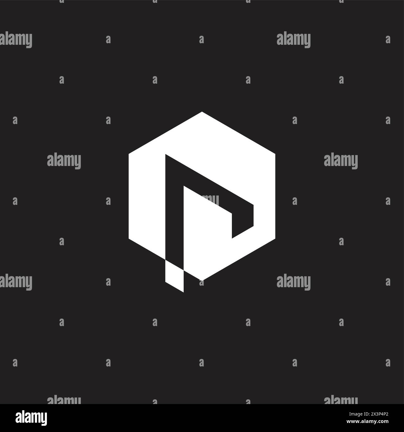 letter r hexagonal box arrow simple logo vector Stock Vector Image & Art - Alamy