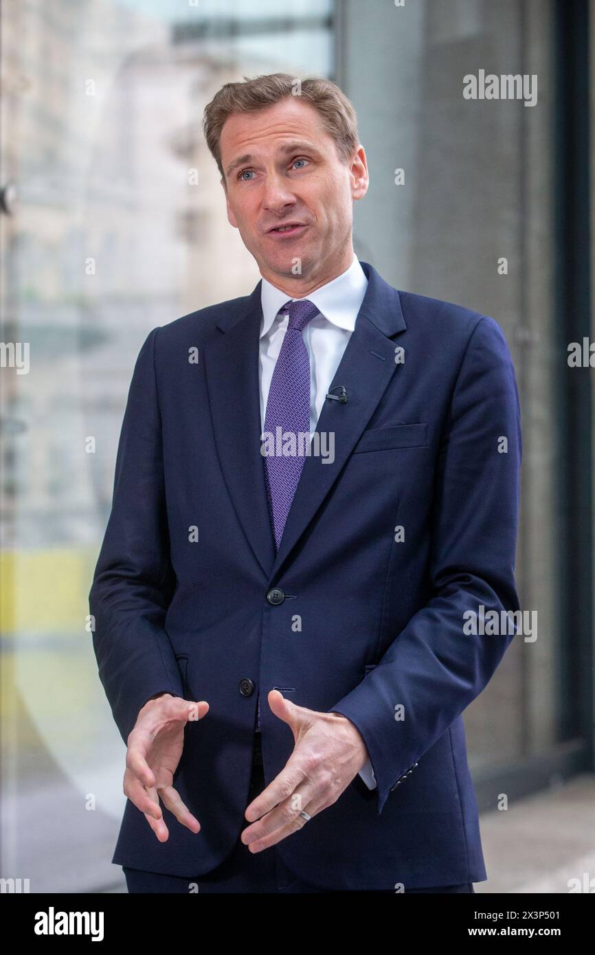 London, United Kingdom. April 28 2024. Policing Minister Chris Philp is ...