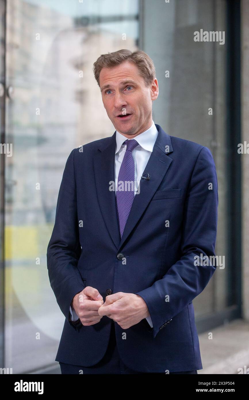 London, United Kingdom. April 28 2024. Policing Minister Chris Philp is ...