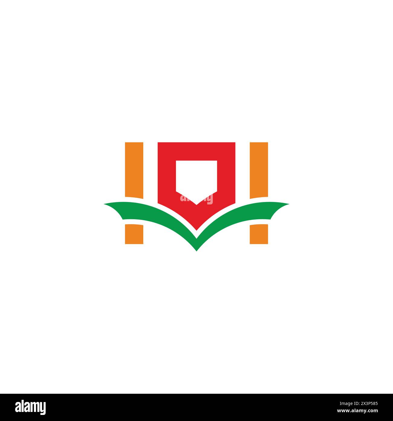 book library flower rose abstract logo vector Stock Vector Image & Art ...
