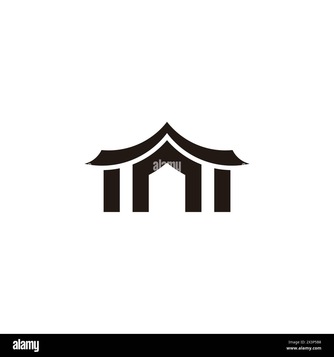 asian home simple geometric silhouette logo vector Stock Vector Image ... asian home simple geometric silhouette logo vector Stock Vector Image ...