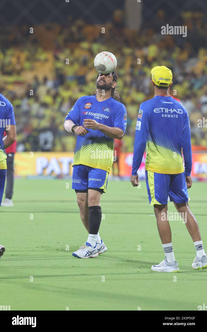 Tata IPL 2024 : Chennai, India. 28th Apr, 2024. Chennai Vs Hyderabad : CSK Vs SRH Chennai Super ...