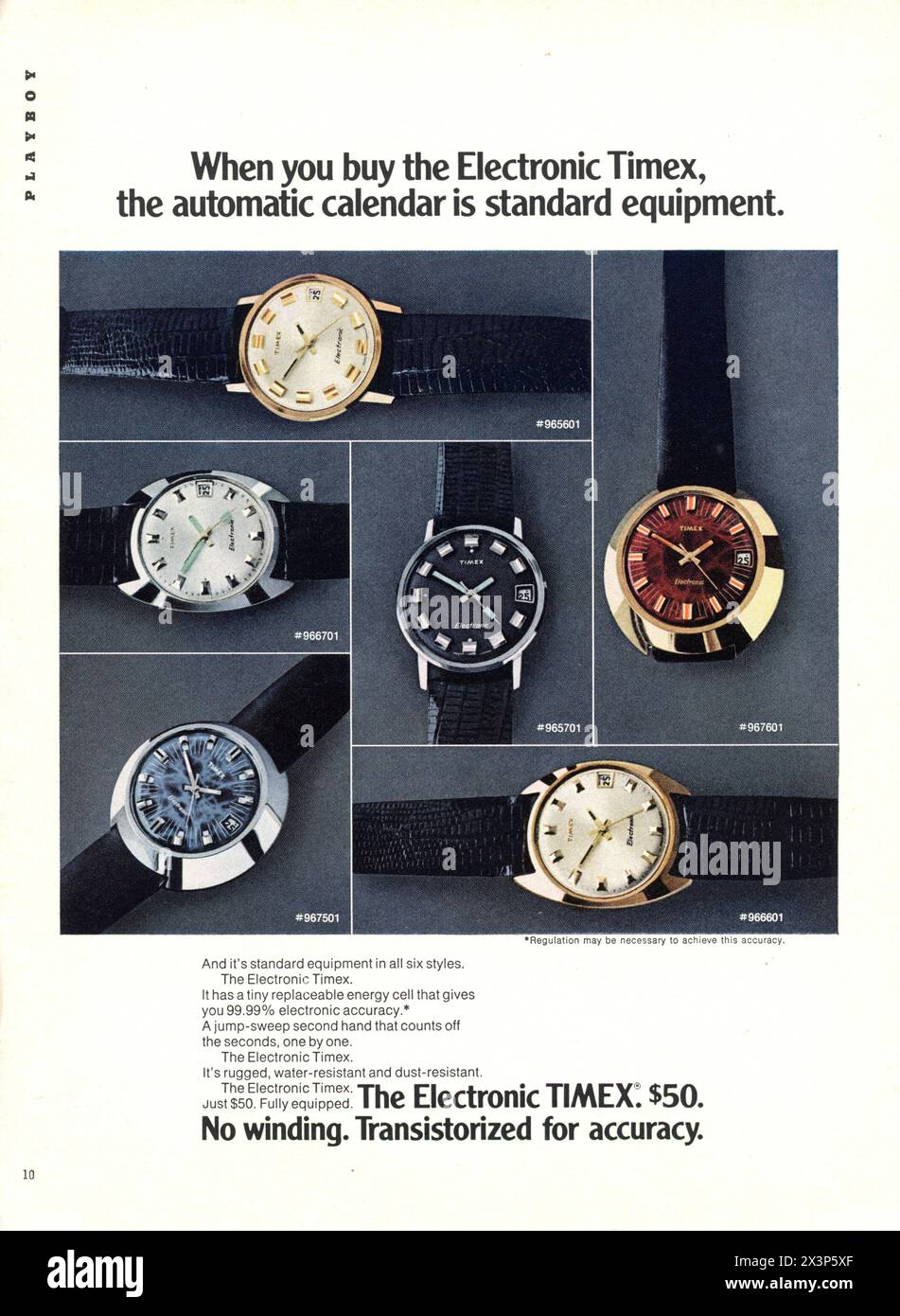 Vintage "Playboy" magazine January 1972 issue advert, USA Stock Photo ...