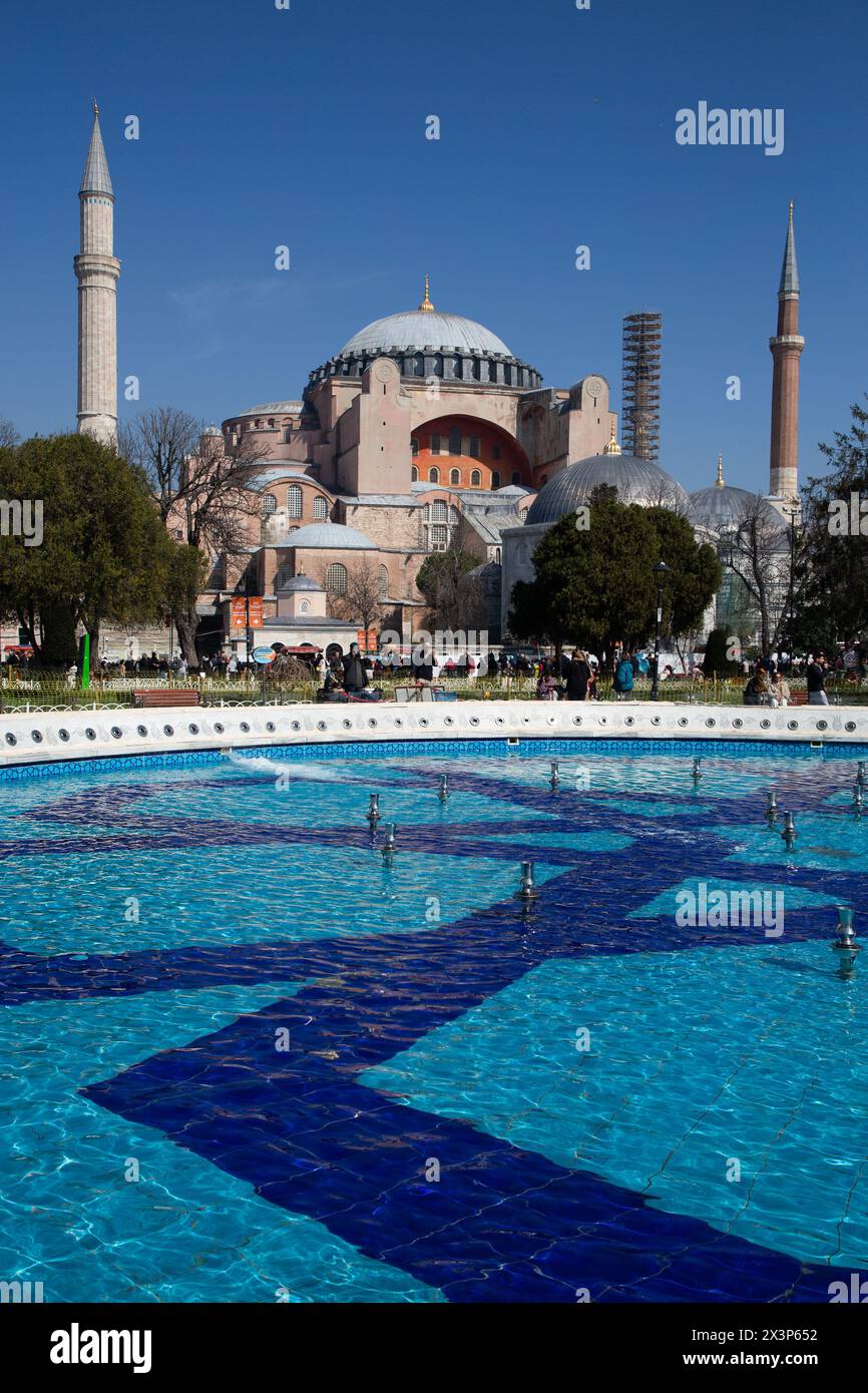Hagia Sophia Grand Mosque, 537 AD, Sultanahmet Square Fountain ...