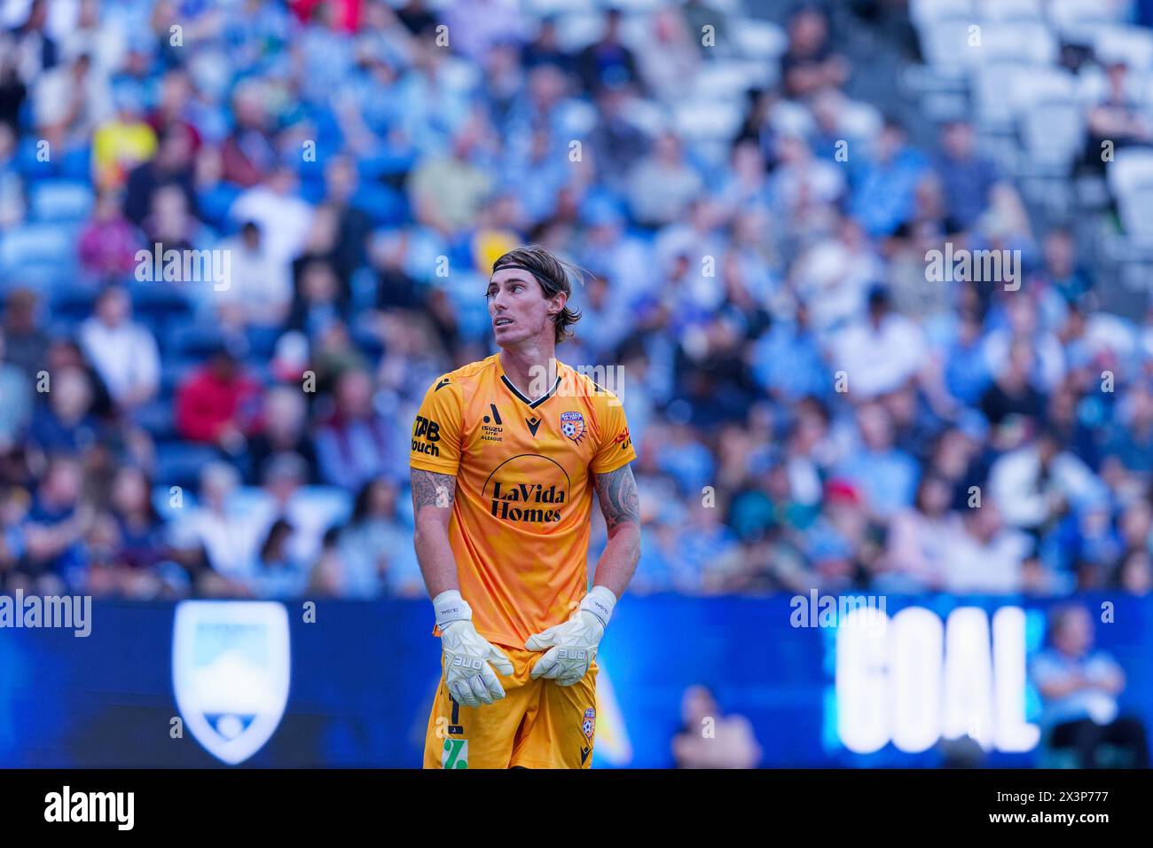 Sydney, Australia. 28th Apr, 2024. Goalkeeper, Oliver Sail of Perth ...