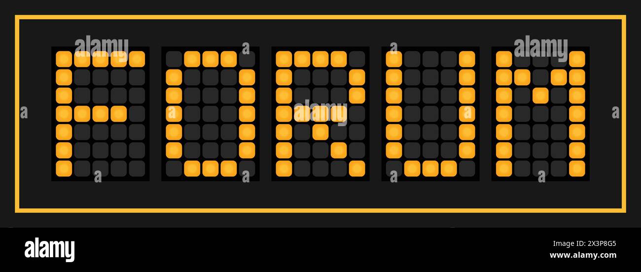 Orange color led banner in word forum on black background Stock Vector ...