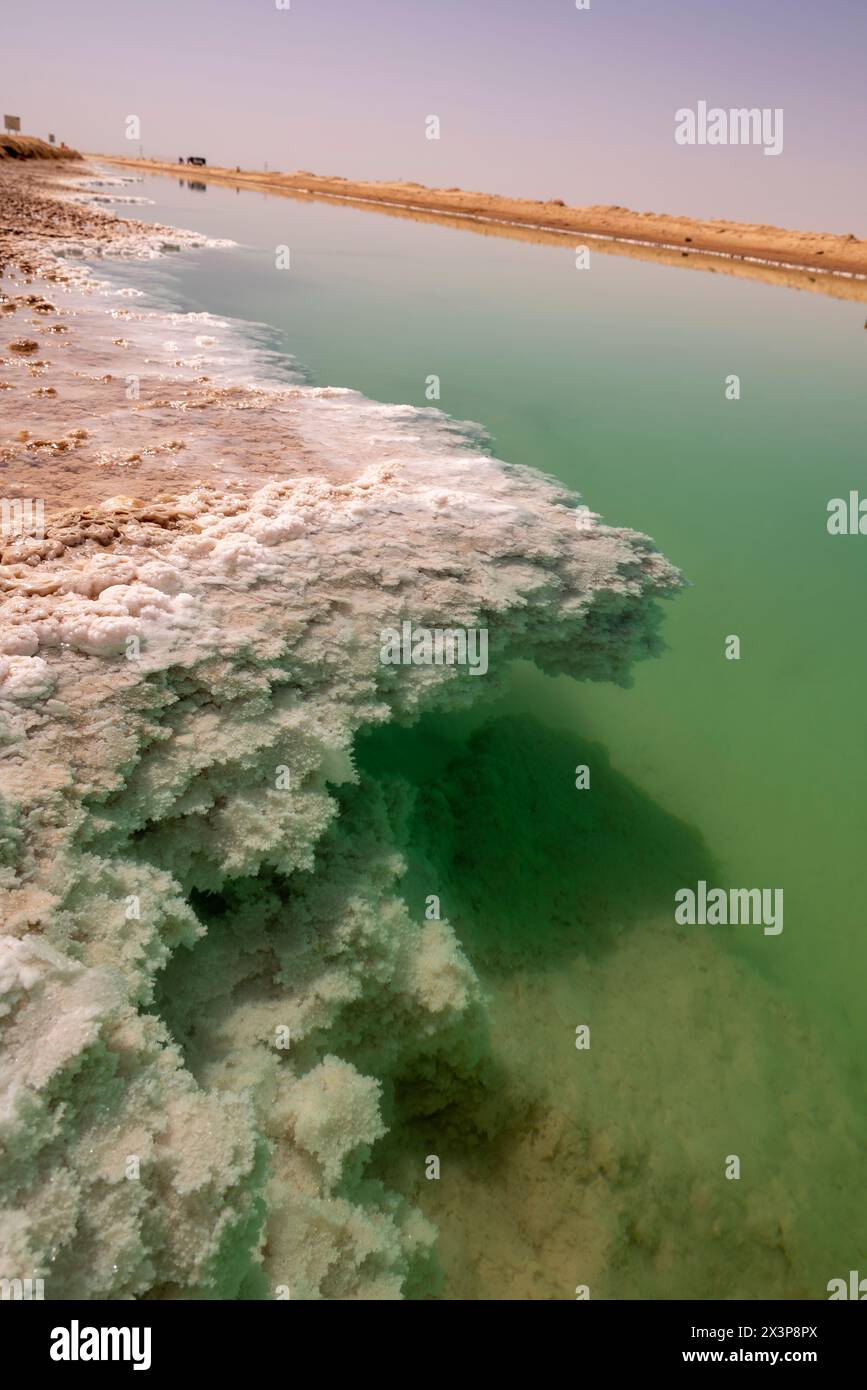 Salt crystals at Long Salt Lake Dubai Stock Photo - Alamy