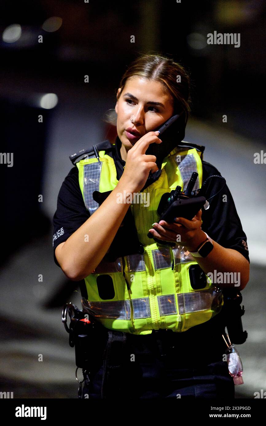Glasgow Police Scotland Streets Violence Driving Patrol Beat Officer PC ...