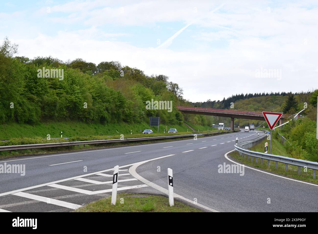 Autobahn A60 in the Eifel Stock Photo - Alamy