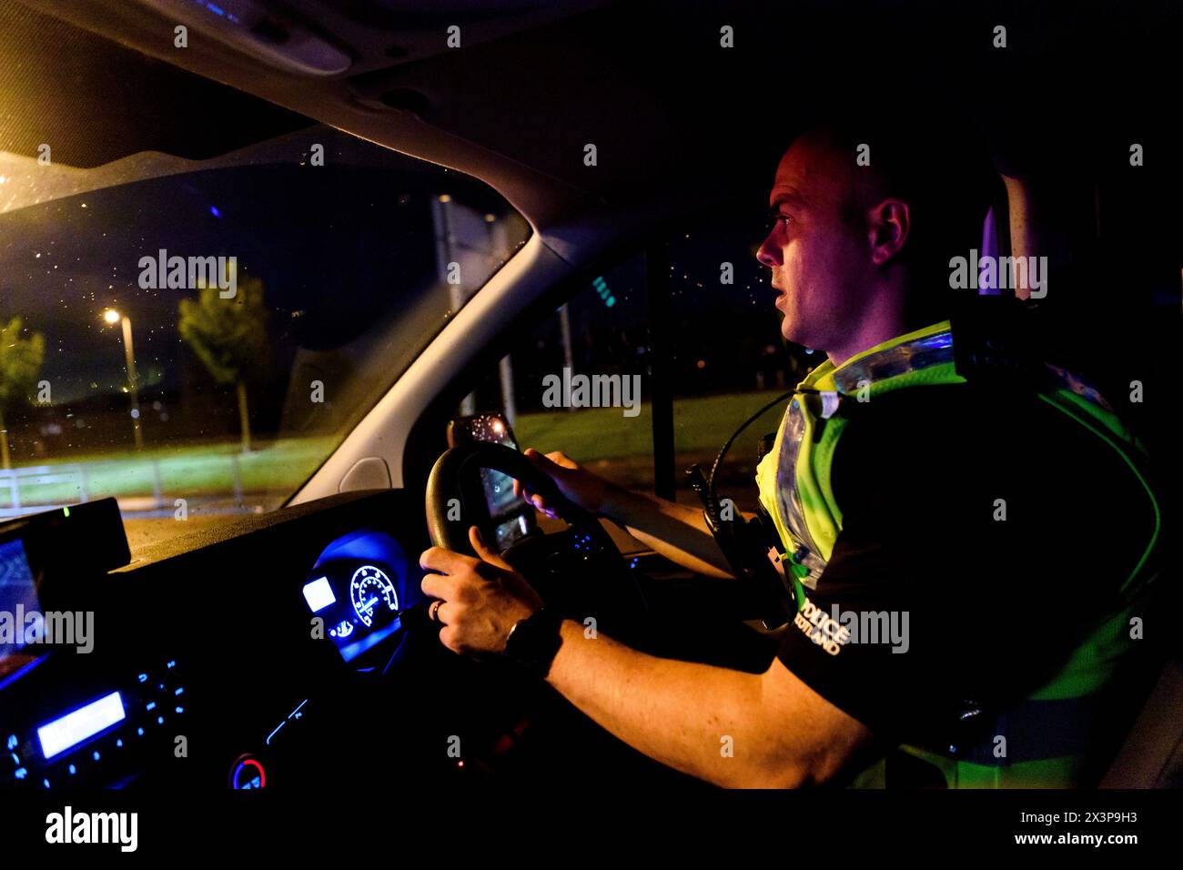 Glasgow Police Scotland Streets Violence Driving Patrol Beat Officer PC ...