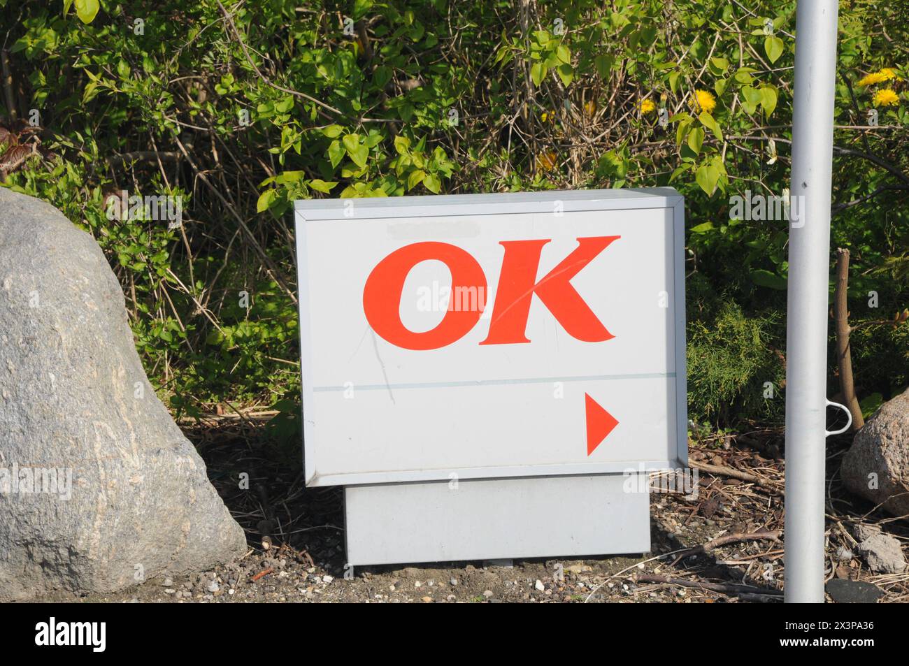 Copenhagen/ Denmark/28 April 2024/OK pero station in danish capital ...