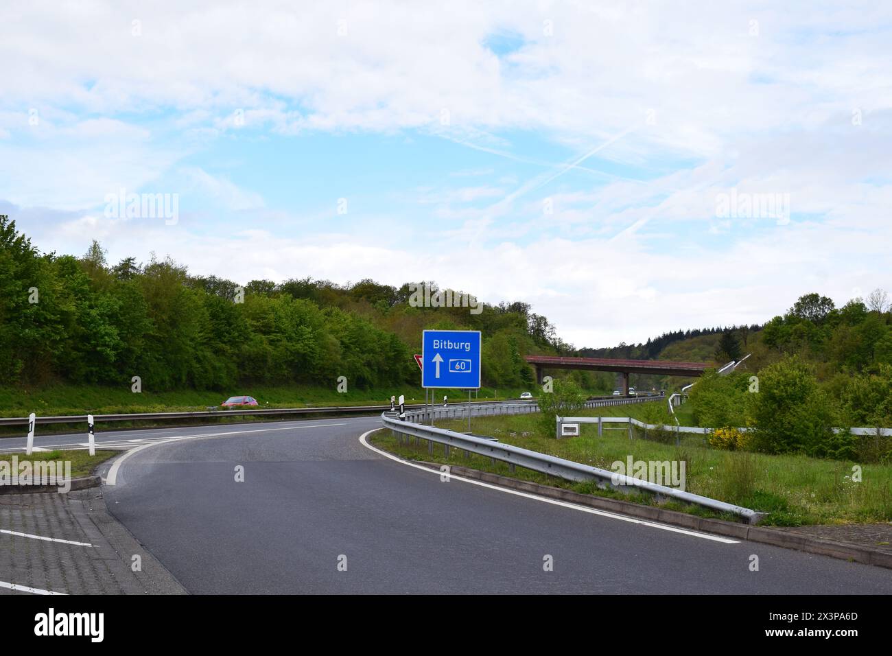 Autobahn A60 in the Eifel Stock Photo - Alamy