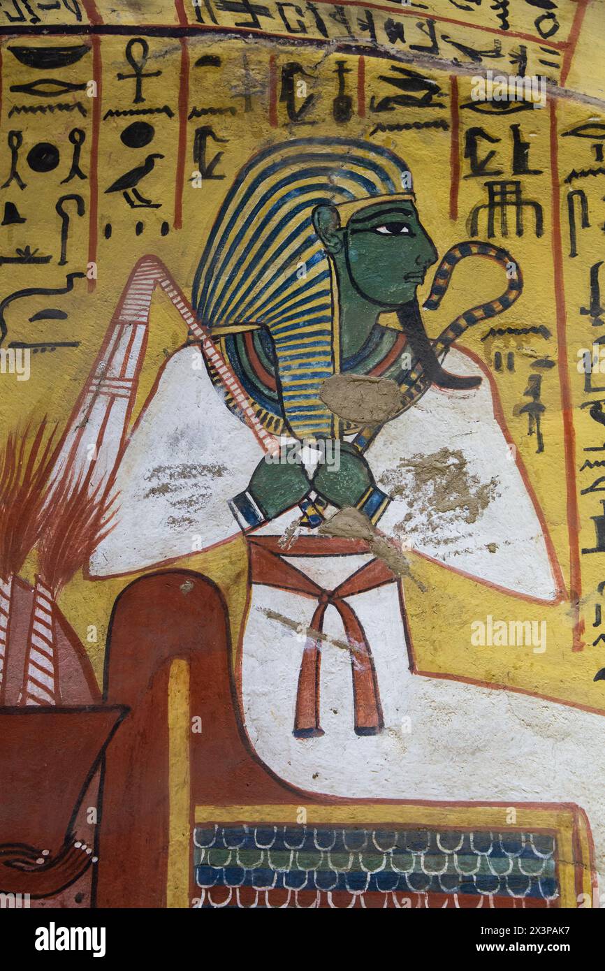 Image of Pharaoh, Tomb of Pashedu, TT3, Deir el-Medina Tombs (Worker ...