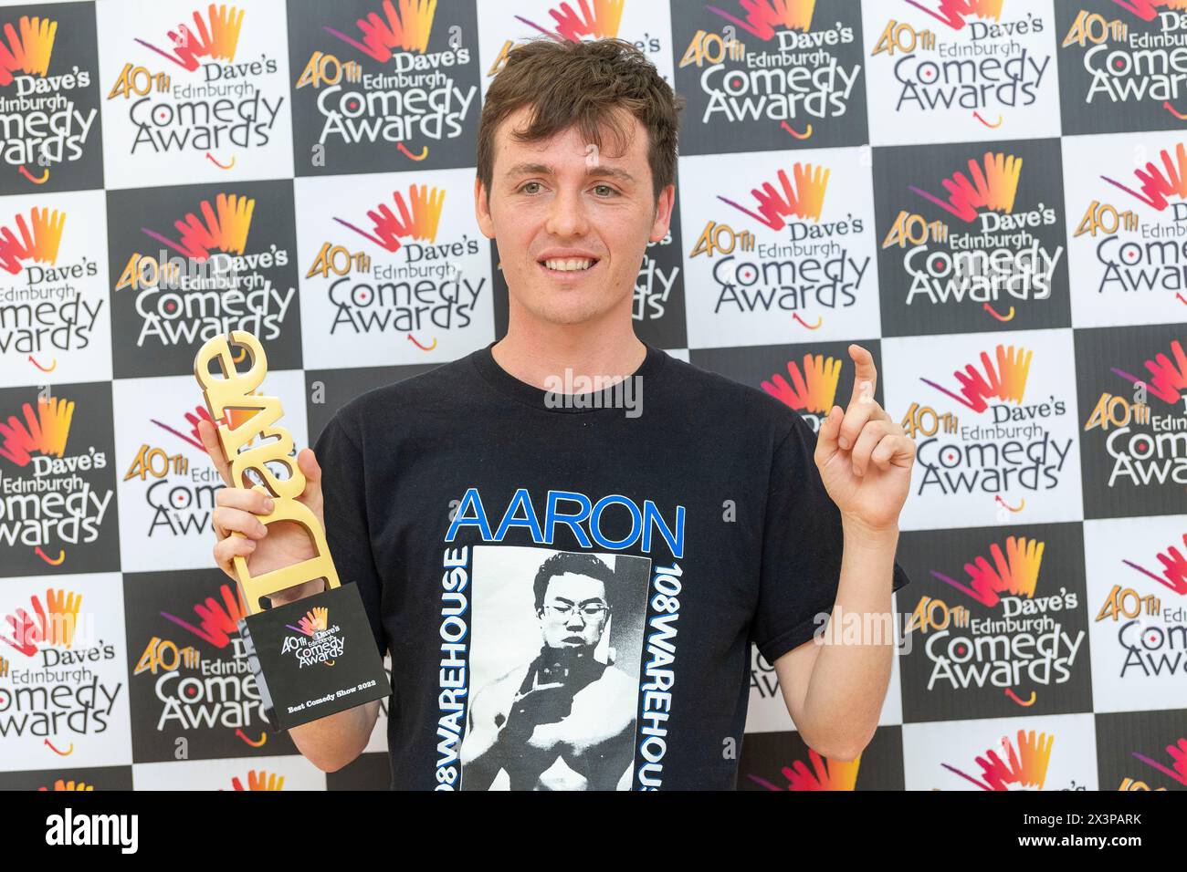 Pictured: Sam Campbell- Best comedy Show 40th Daves Edinburgh Comedy Awards Stock Photo - Alamy