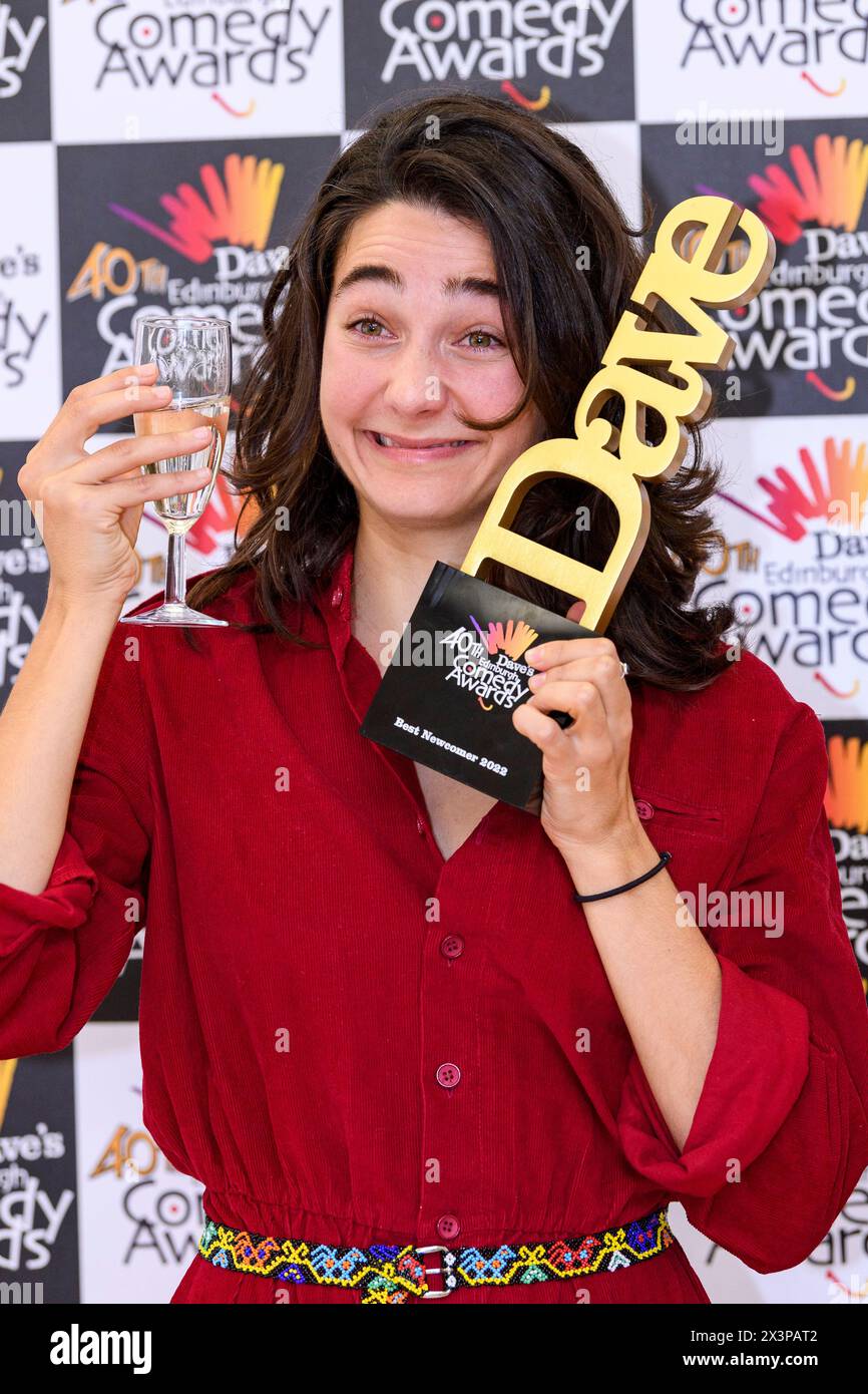 Lara Ricote winner of Dave's Edinburgh Comedy Best Newcomer Award at ...
