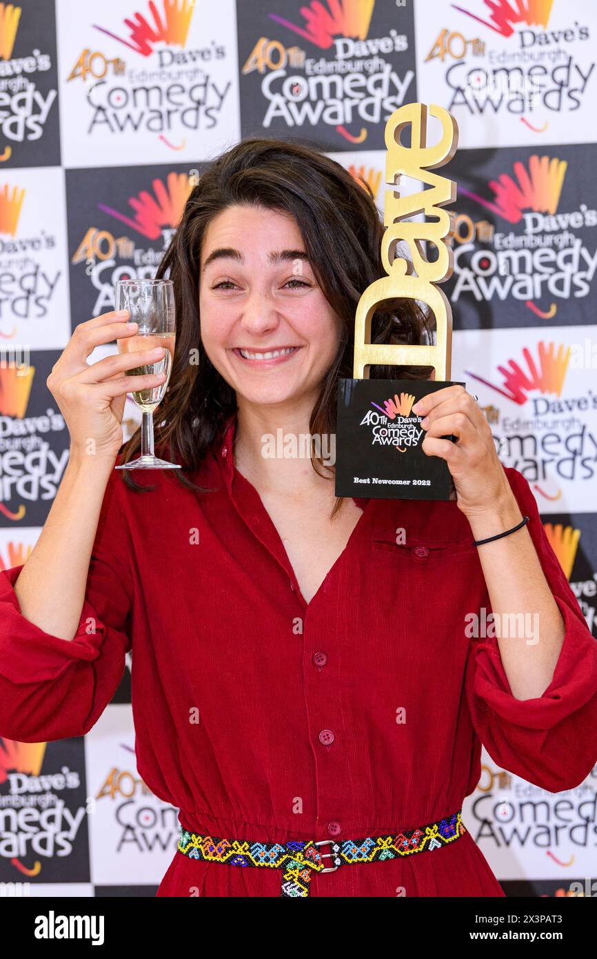 Lara Ricote winner of Dave's Edinburgh Comedy Best Newcomer Award at ...