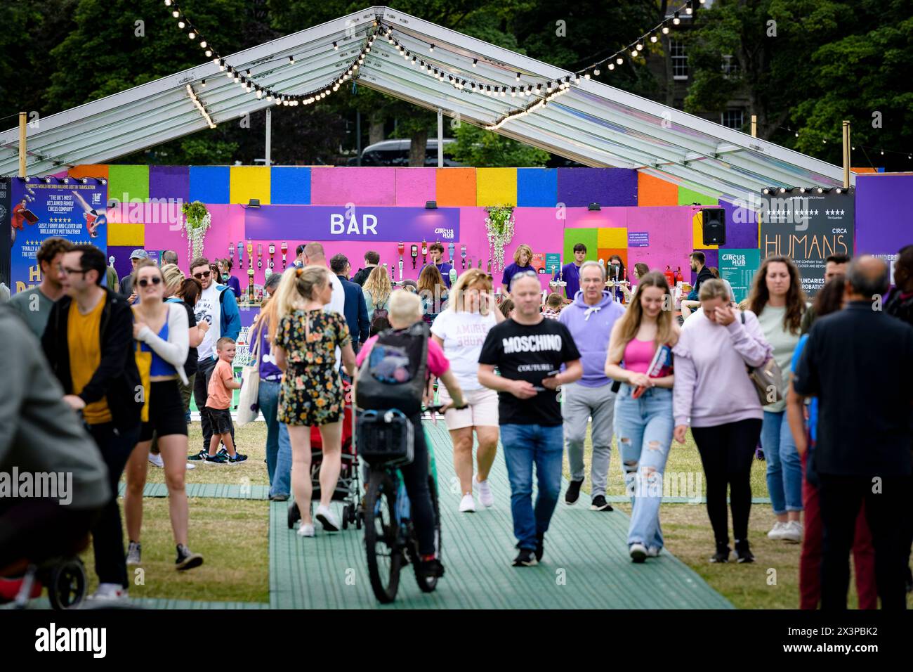 Circus Hub, Underbelly venue meadows Edinburgh Stock Photo - Alamy