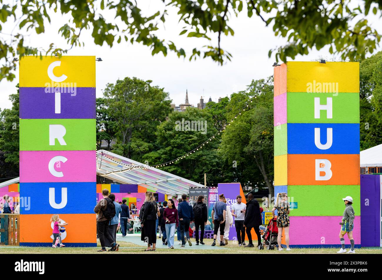 Circus Hub, Underbelly venue meadows Edinburgh Stock Photo - Alamy