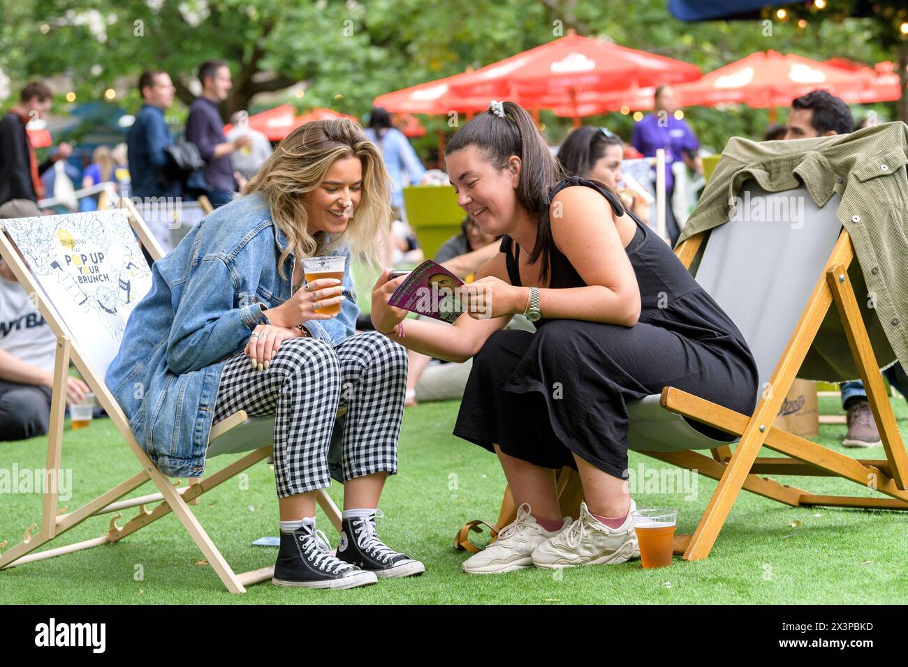 George Square, Underbelly venue Edinburgh Fringe Festival Stock Photo ...