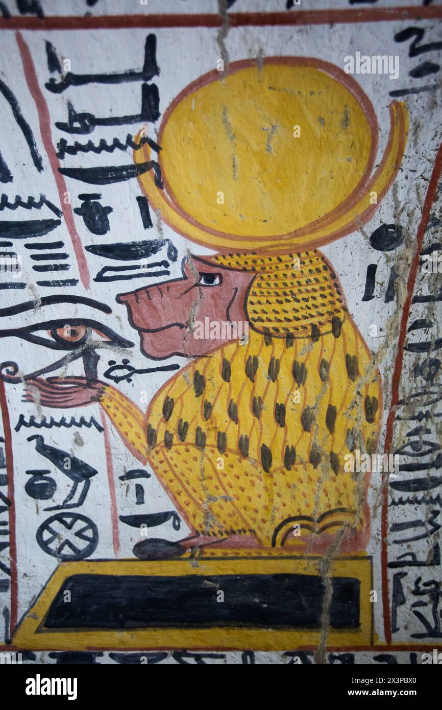 Wall Paintings, Tomb of Nebenmaat, TT219, Tomb of Deir el-Medina Tombs ...