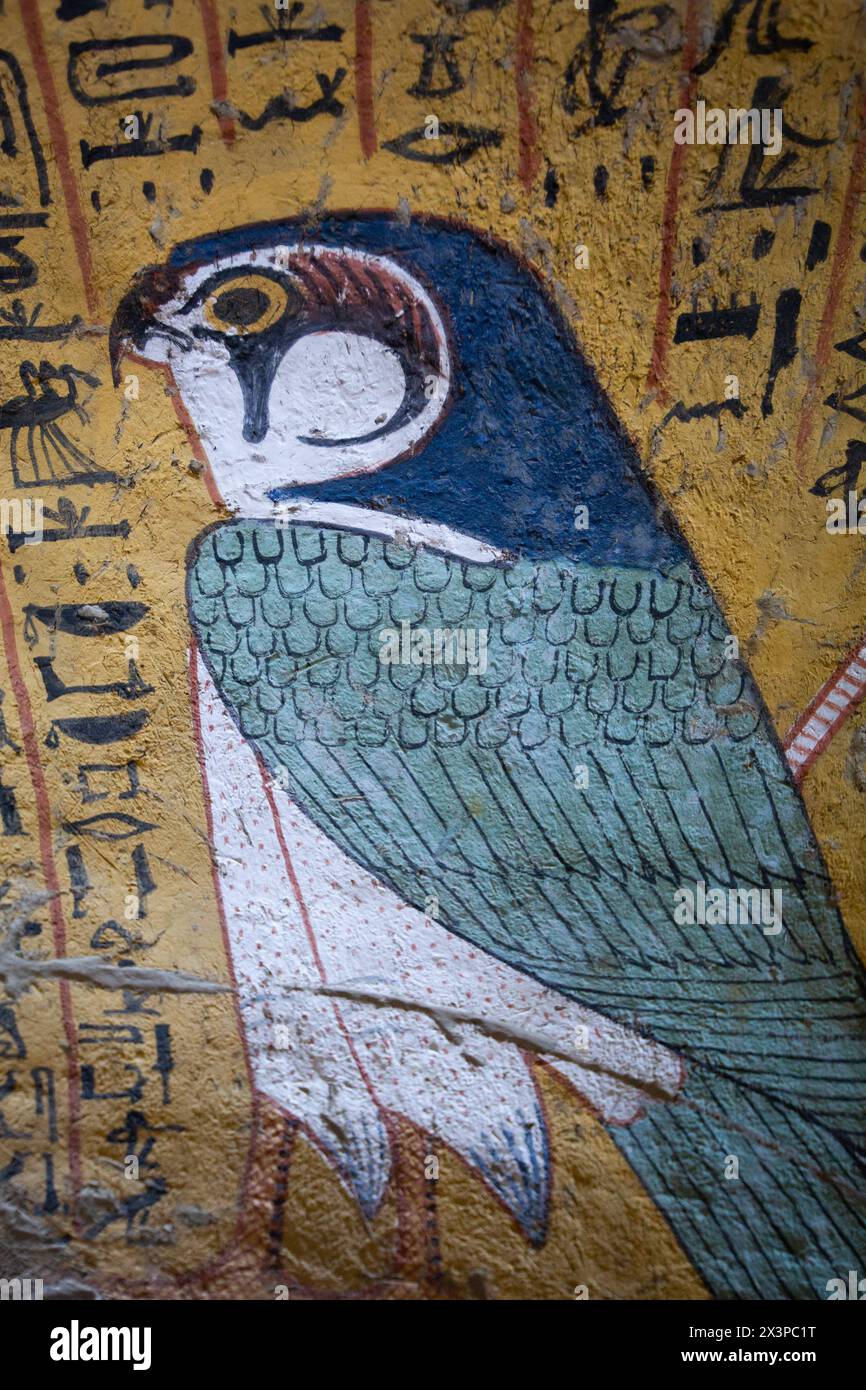 God Horus, Wall Paintings, Tomb of Khaemteri, TT220, Deir el-Medina ...