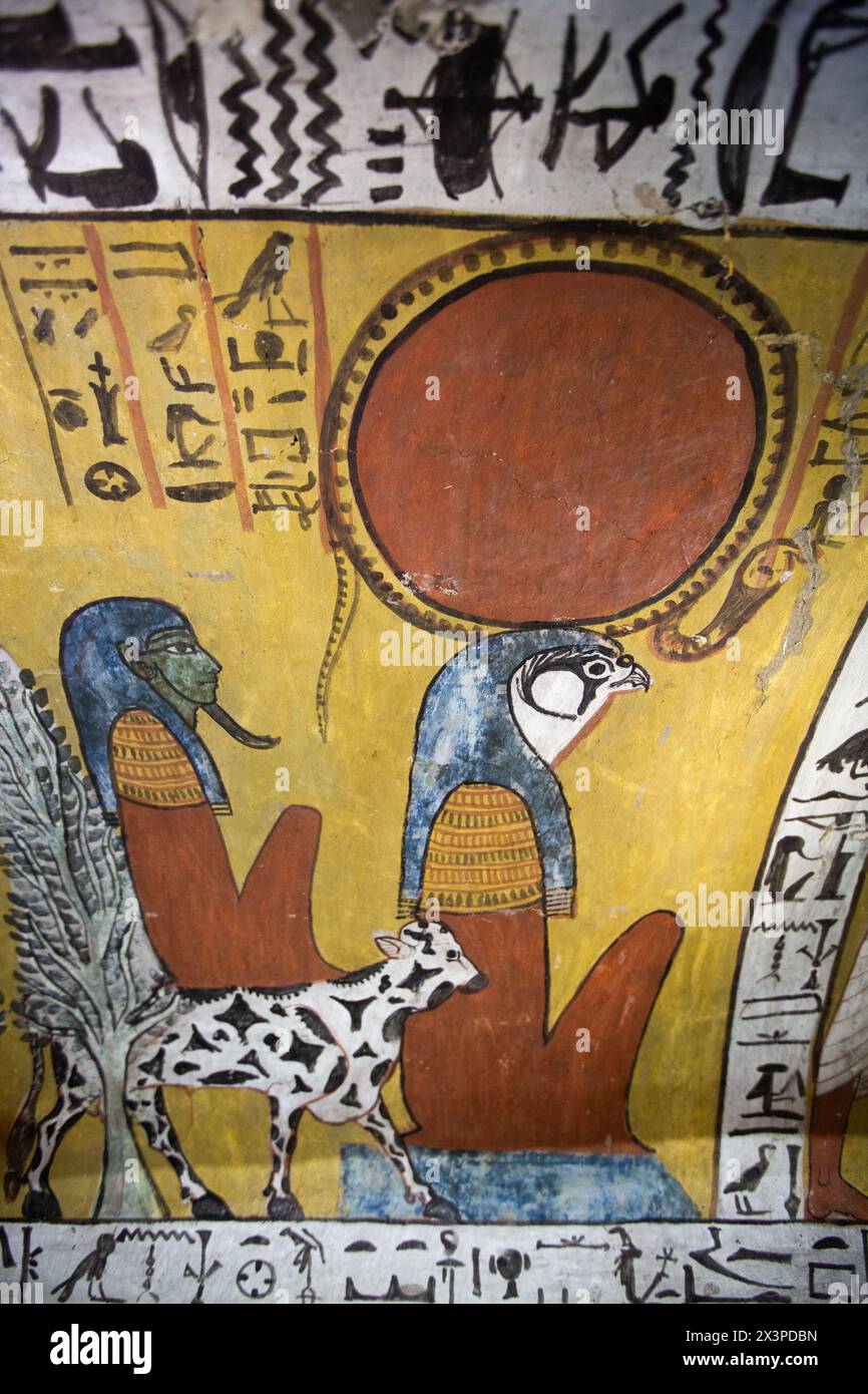 Wall Paintings, Tomb of Sennedjem, TT1, Deir el-Medina, Ancient Thebes ...