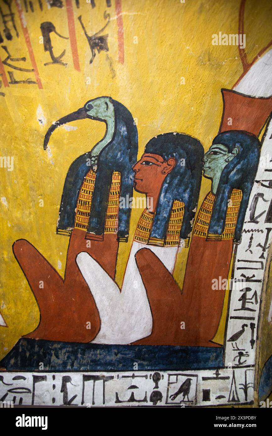 Wall Paintings, Tomb of Sennedjem, TT1, Deir el-Medina, Ancient Thebes ...