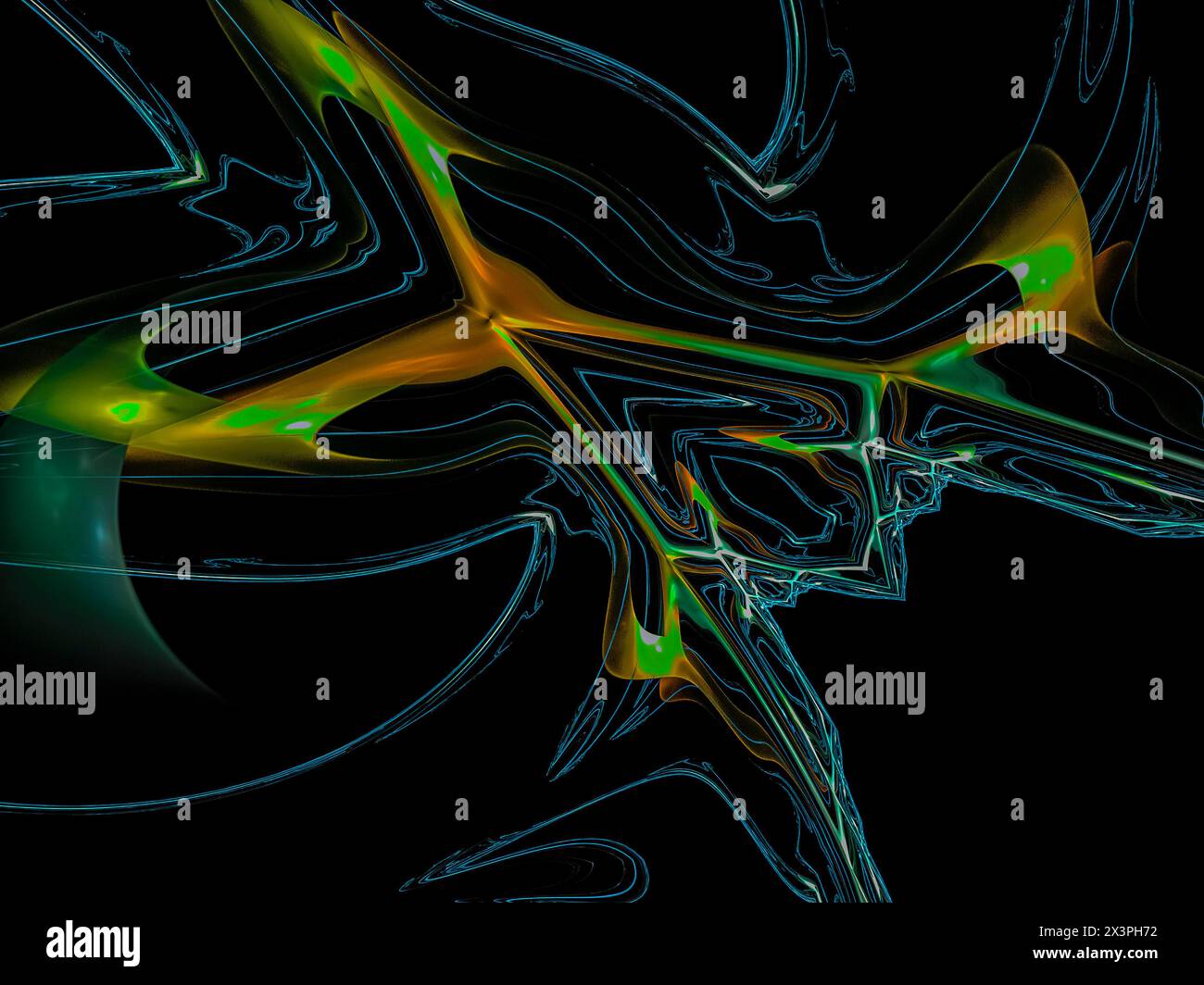 Dynamic Abstract Sun and Waves: Futuristic Power in Creative ...