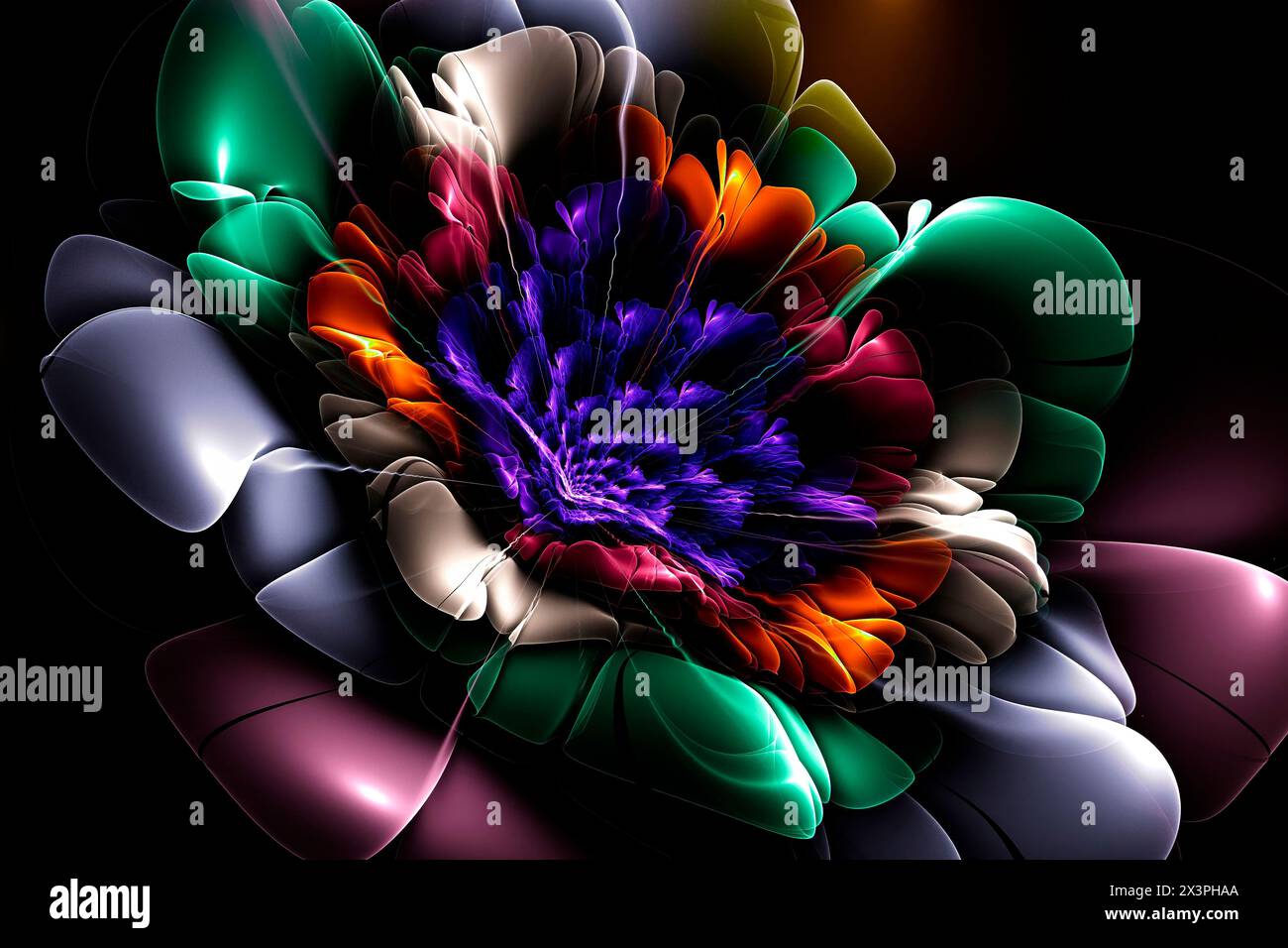 Fractal Bliss: A Meditation on Peace and Relaxation in Abstract Modern ...