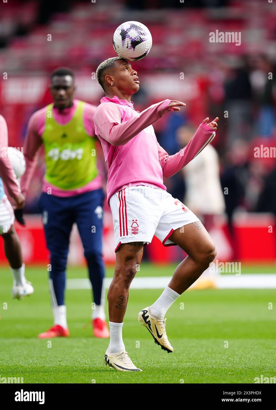 Nottingham Forest's Danilo warms up ahead of the Premier League match ...