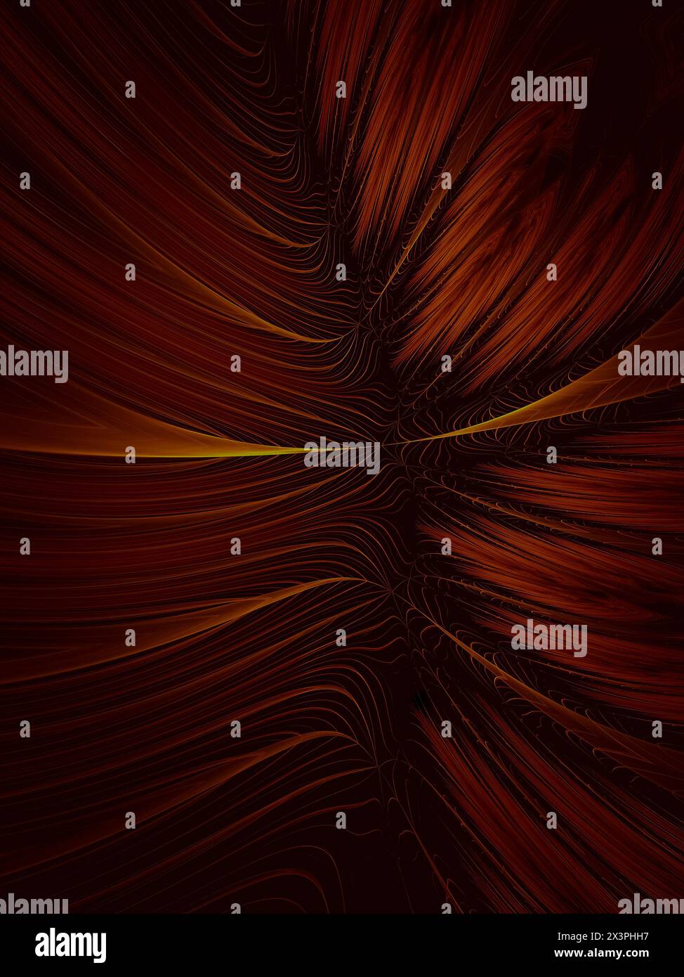 Lush Foliage and Curves: Vibrant Plant Leaves and Sinuous Shapes for ...