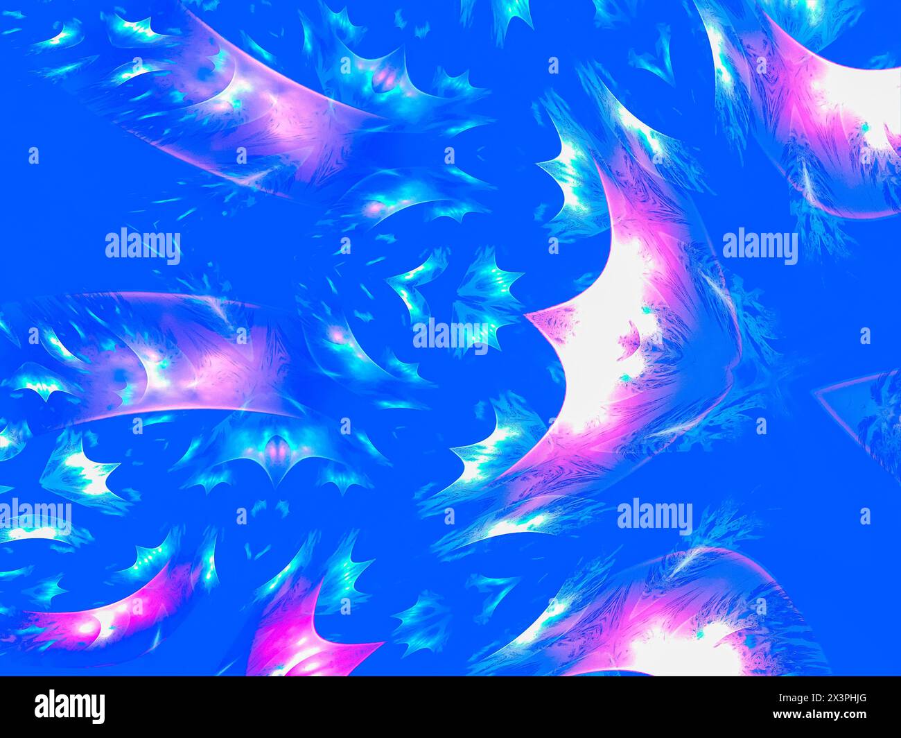 Fractal Fusion: A Creative Display of Plant Leaves, Waves, and Sinuous ...